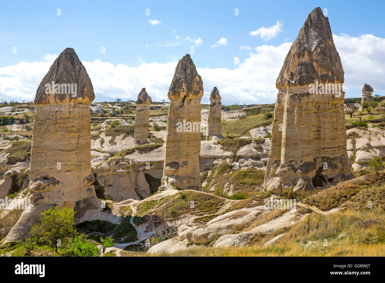 geography / travel, Turkey, Middle East, Cappadocia, tuff rock ...