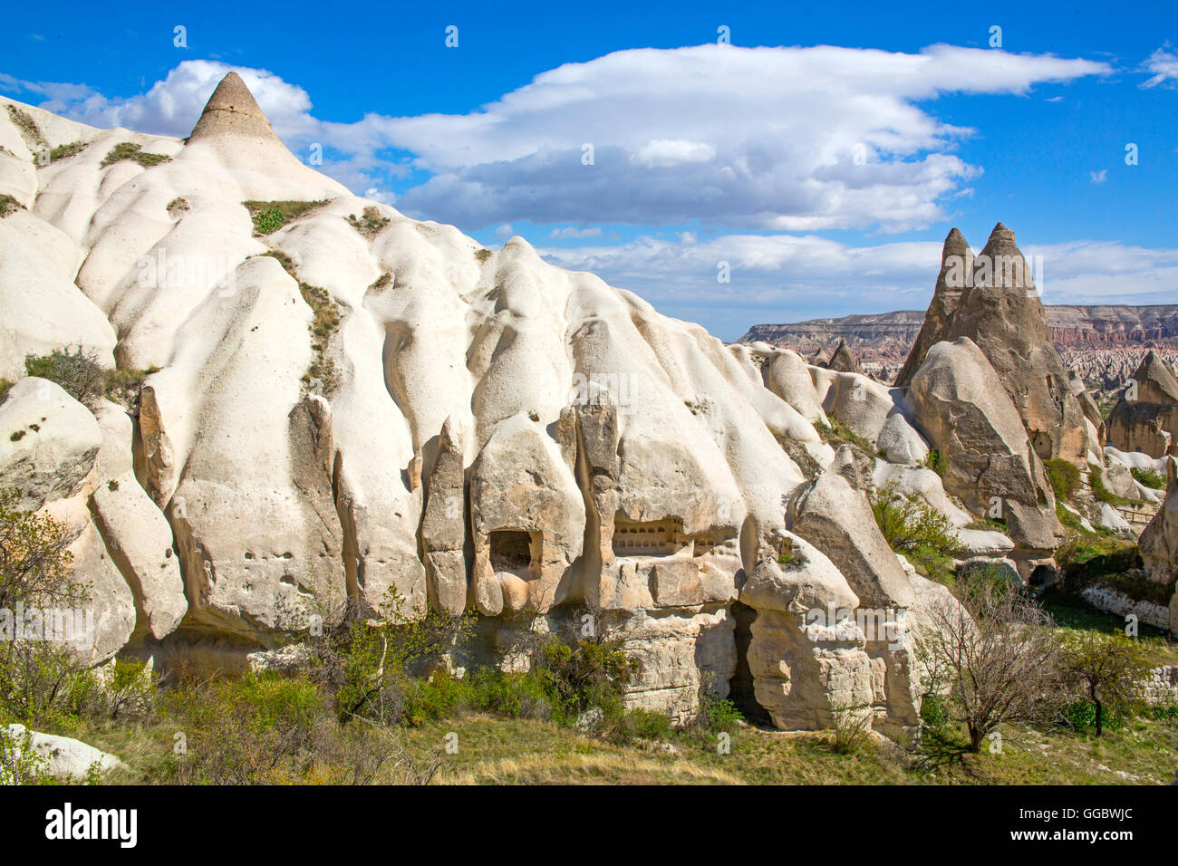 geography / travel, Turkey, Middle East, Cappadocia, tuff rock ...