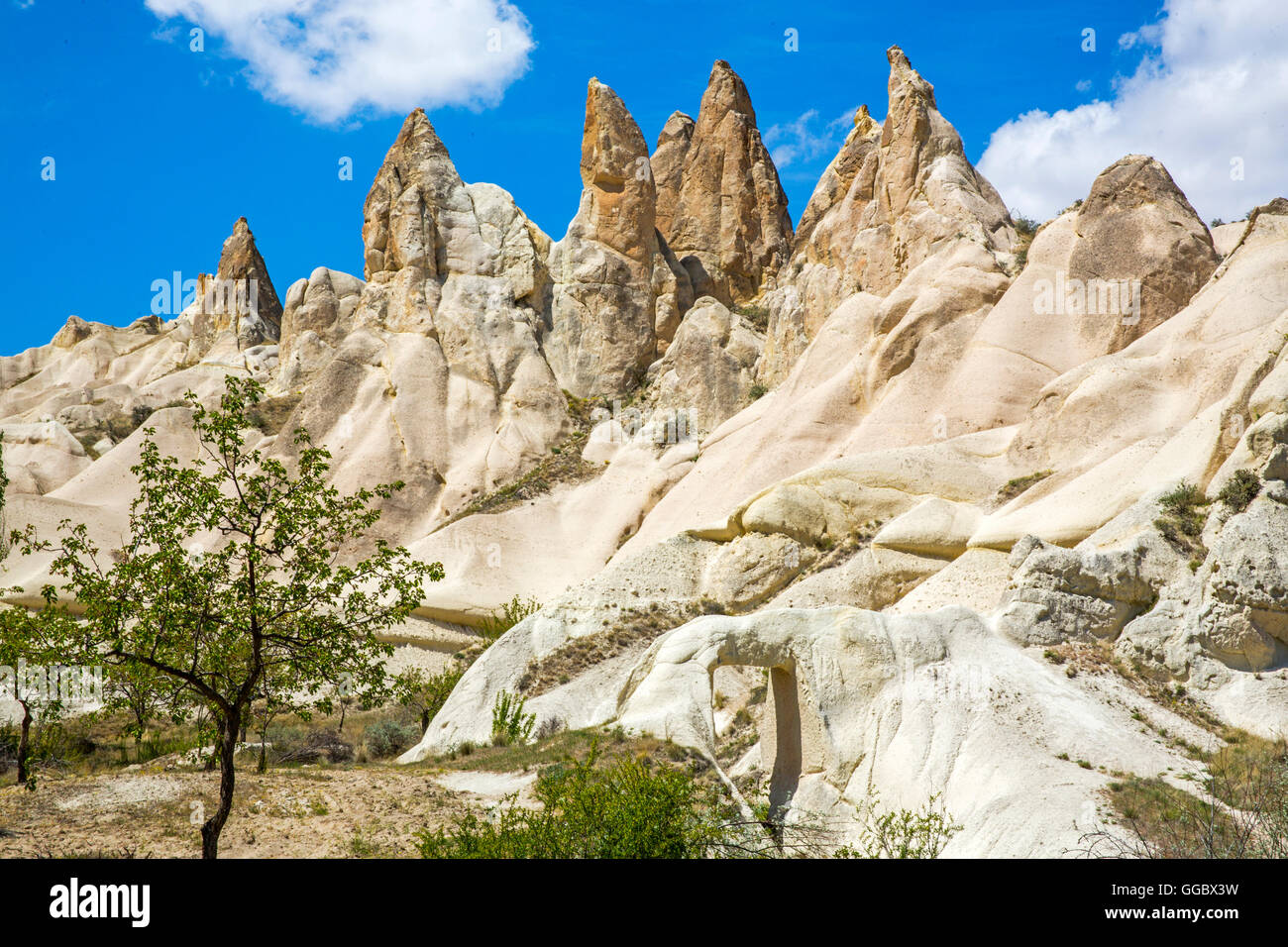 geography / travel, Turkey, Middle East, Cappadocia, tuff rock ...