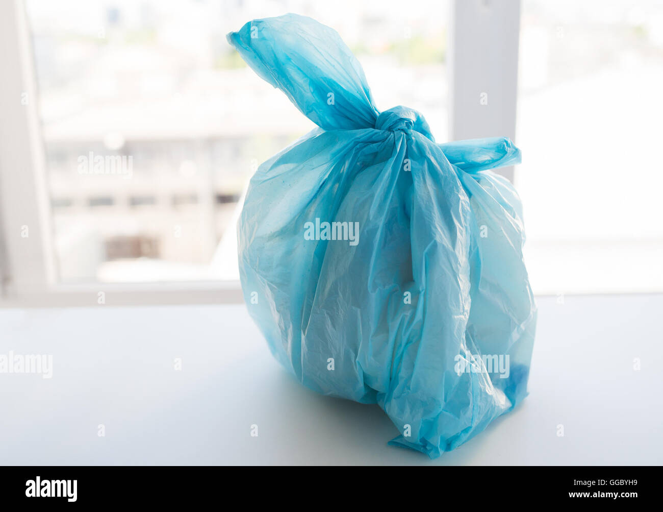 close up of rubbish bag with trash at home Stock Photo - Alamy