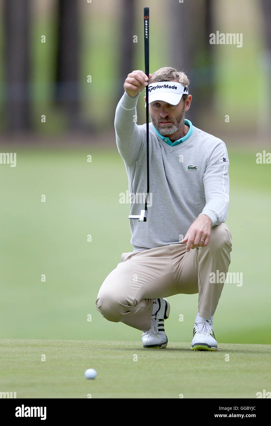 France's Raphael Jacquelin on the 2nd green during day one of the Paul ...