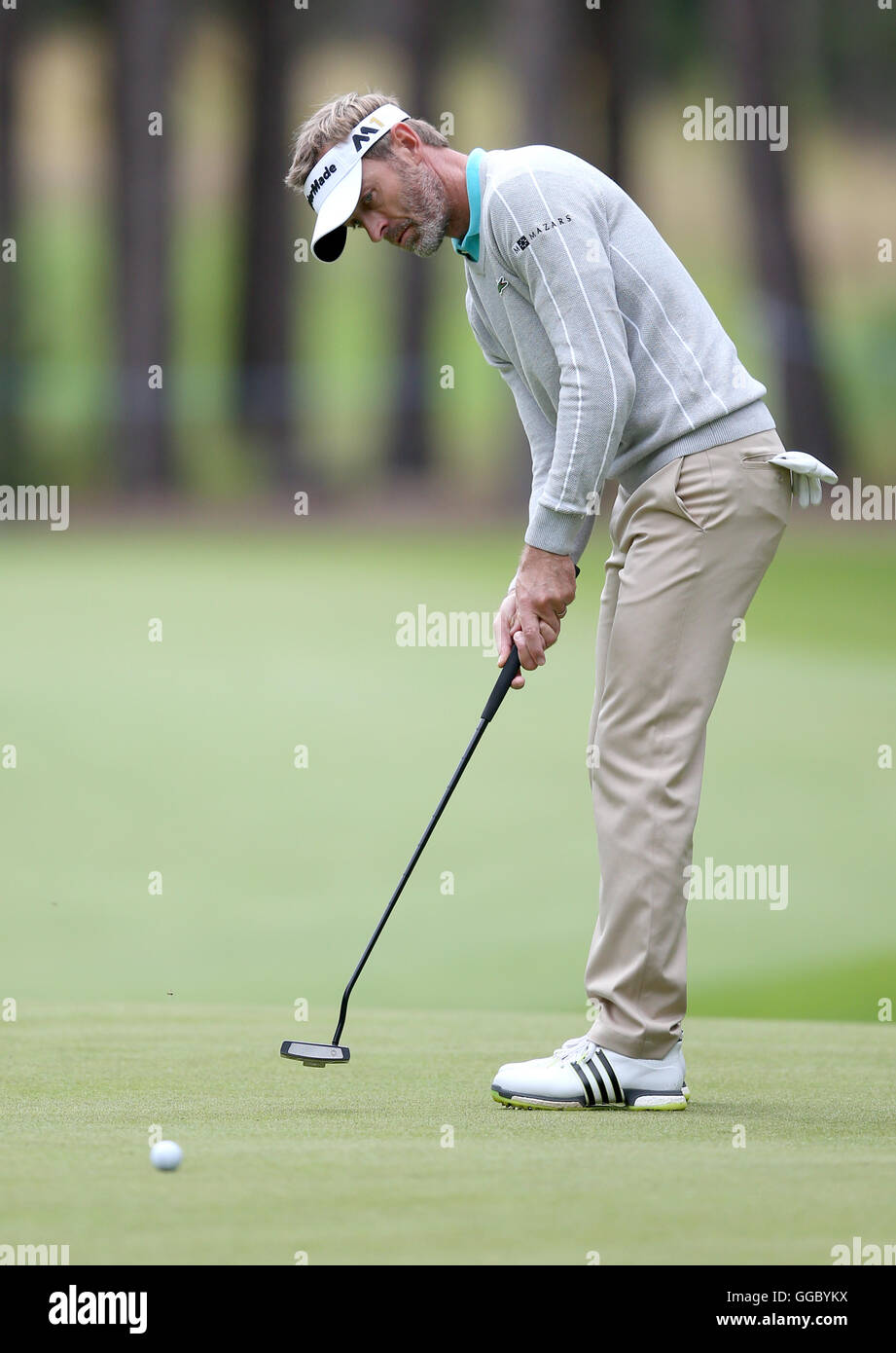 France's Raphael Jacquelin on the 2nd green during day one of the Paul ...