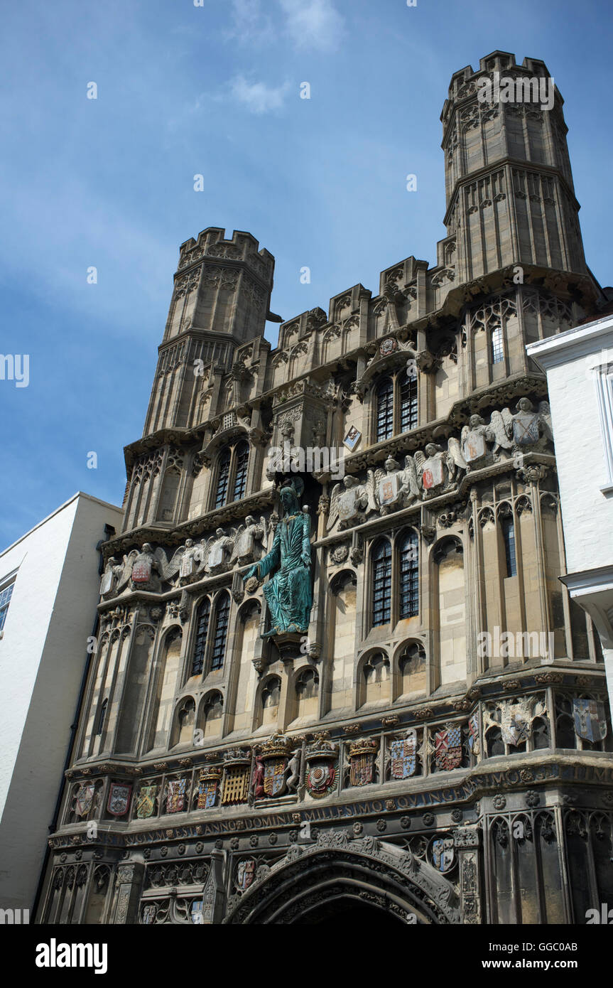 Christ Church Gate entry to Canterbury Cathedral precincts Stock Photo ...