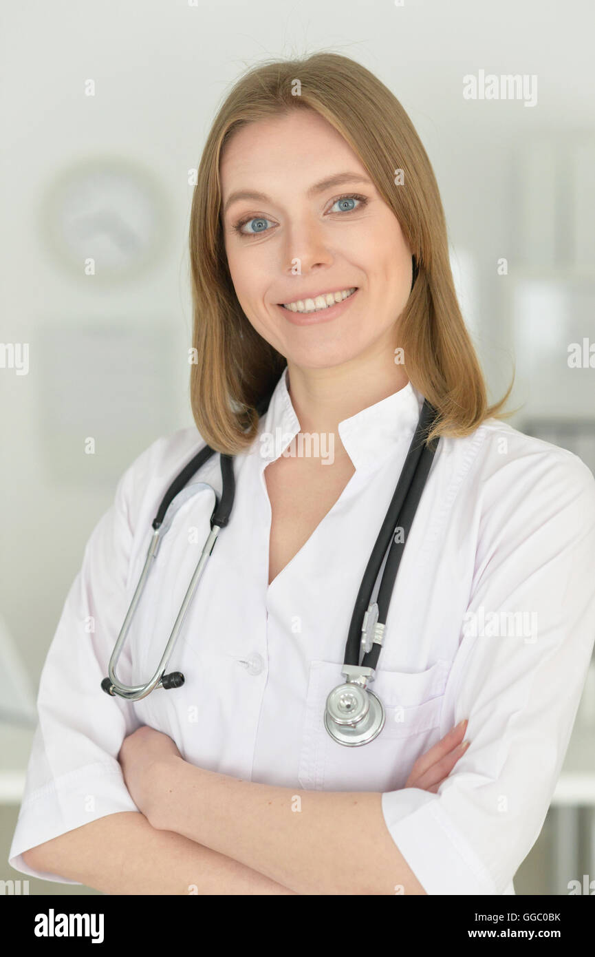 cute female doctor Stock Photo - Alamy