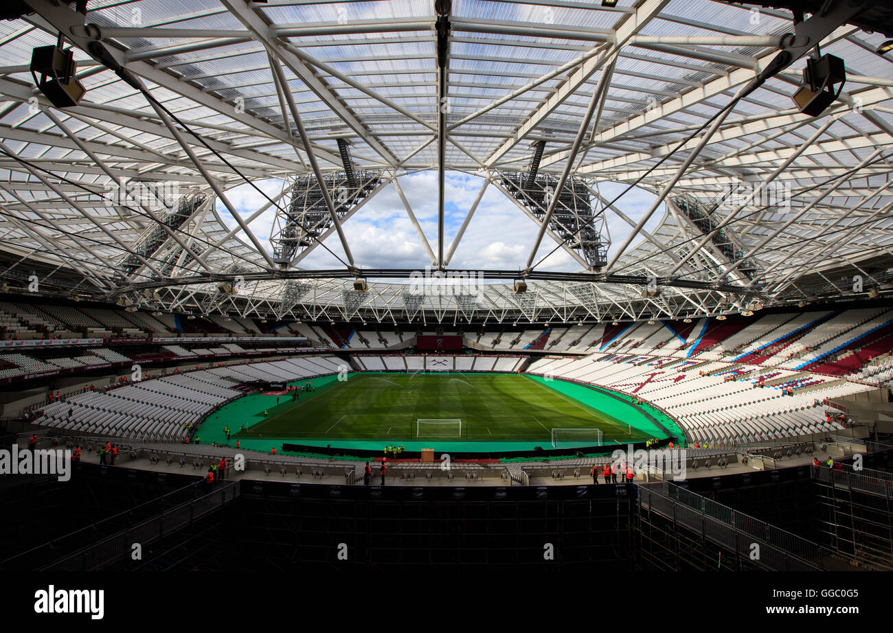 A general view of the London Stadium before the UEFA Europa League ...
