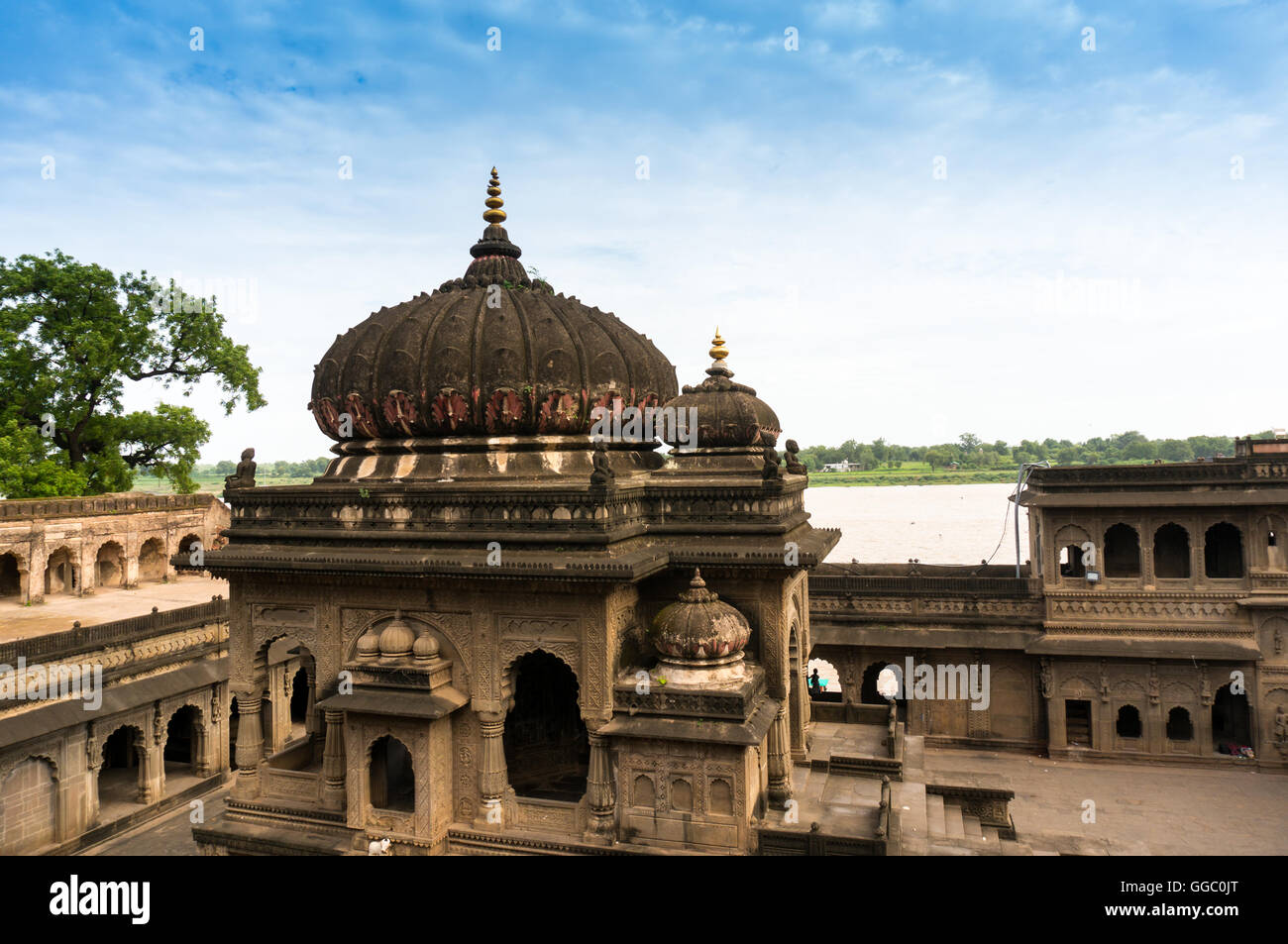 Ahilya fort maheshwar india hi-res stock photography and images - Alamy
