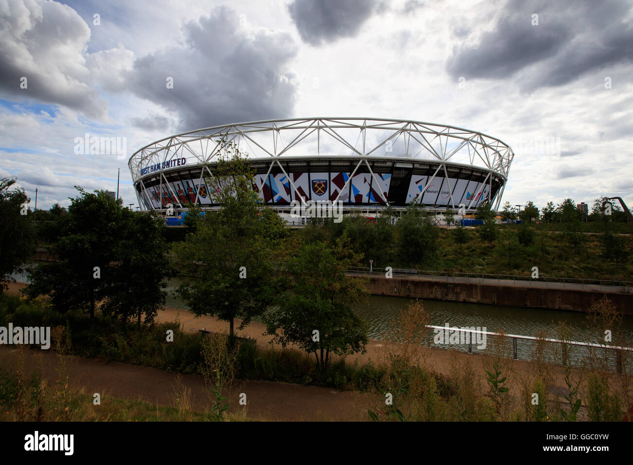 A general view of the London Stadium before the UEFA Europa League ...