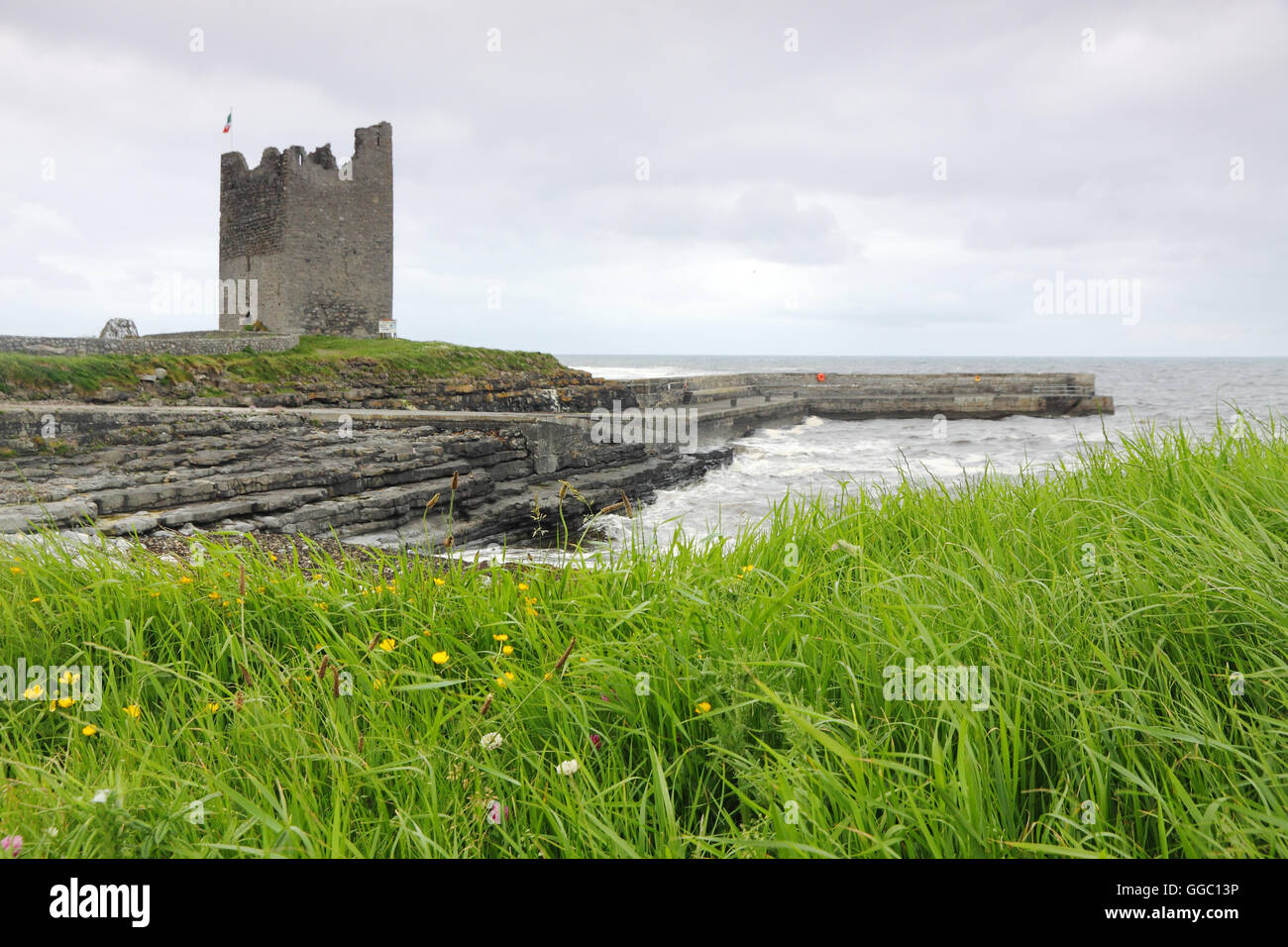 O'Dowd Castle at Easky pier, County Sligo, Ireland Stock Photo - Alamy