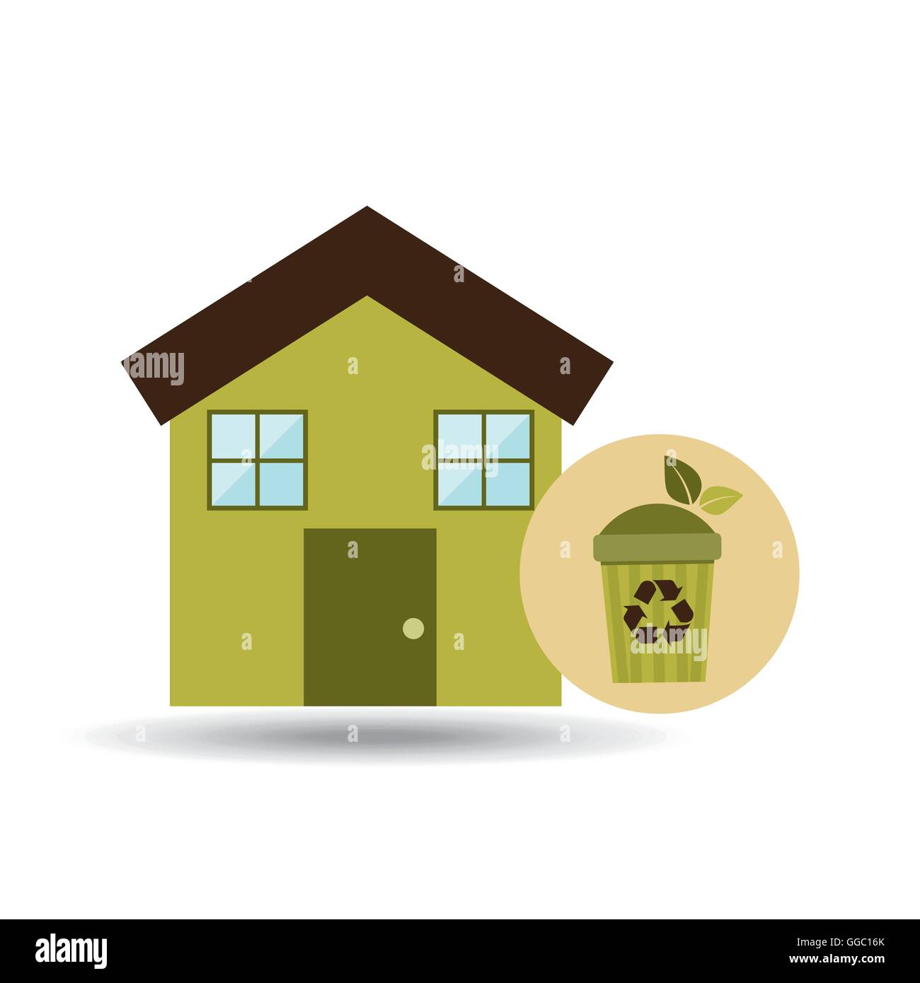 ecology house icon Stock Vector Image & Art - Alamy