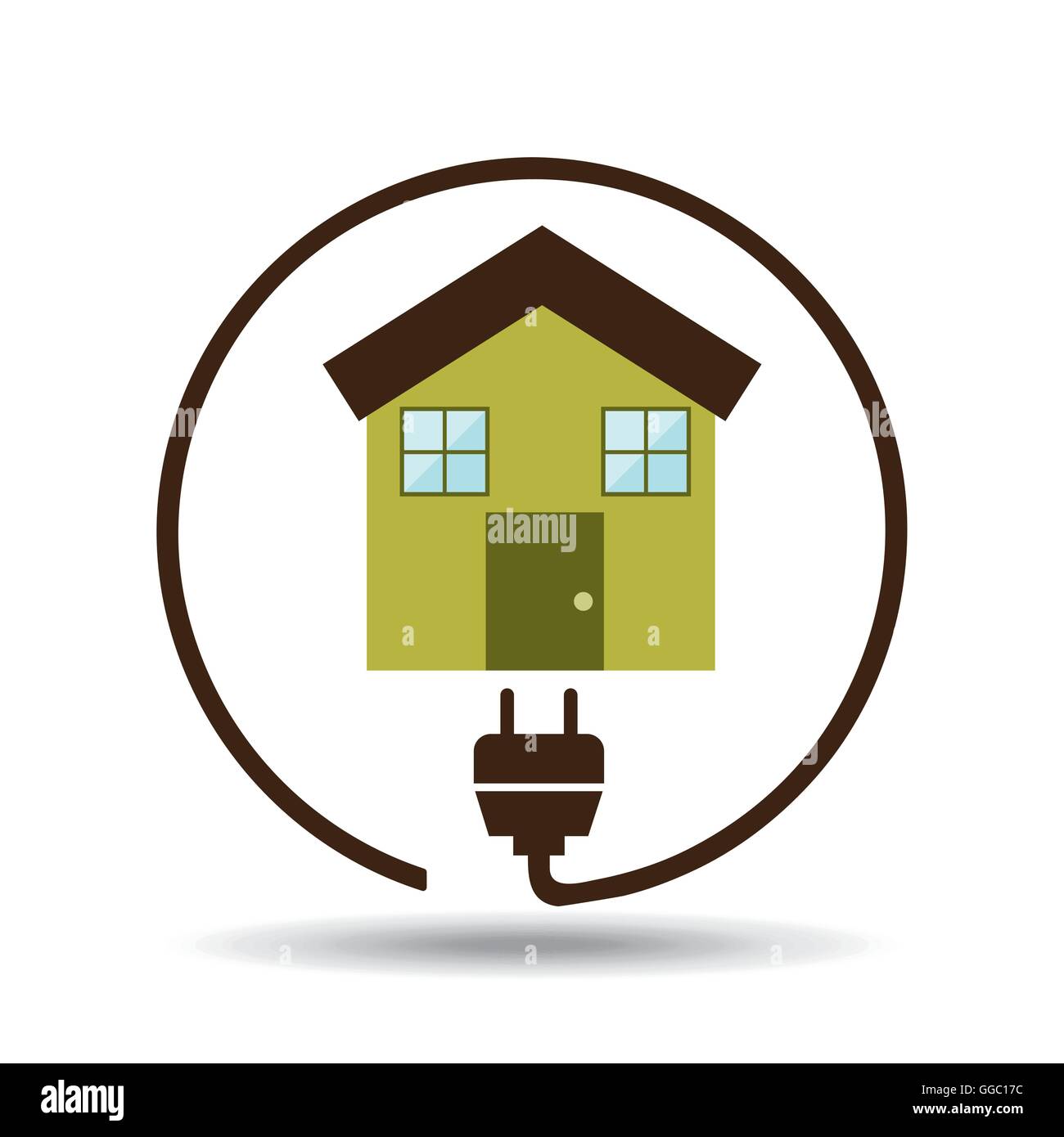 ecology house icon Stock Vector Image & Art - Alamy