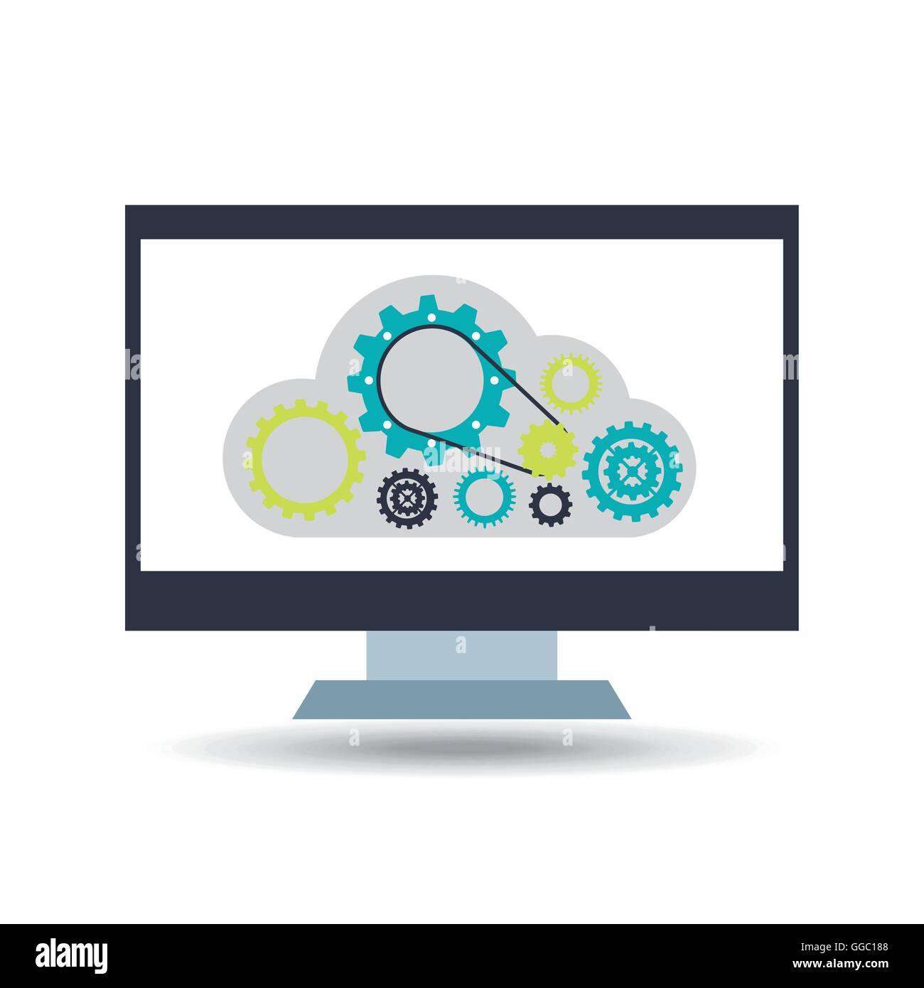 tech computer icon Stock Vector Image & Art - Alamy