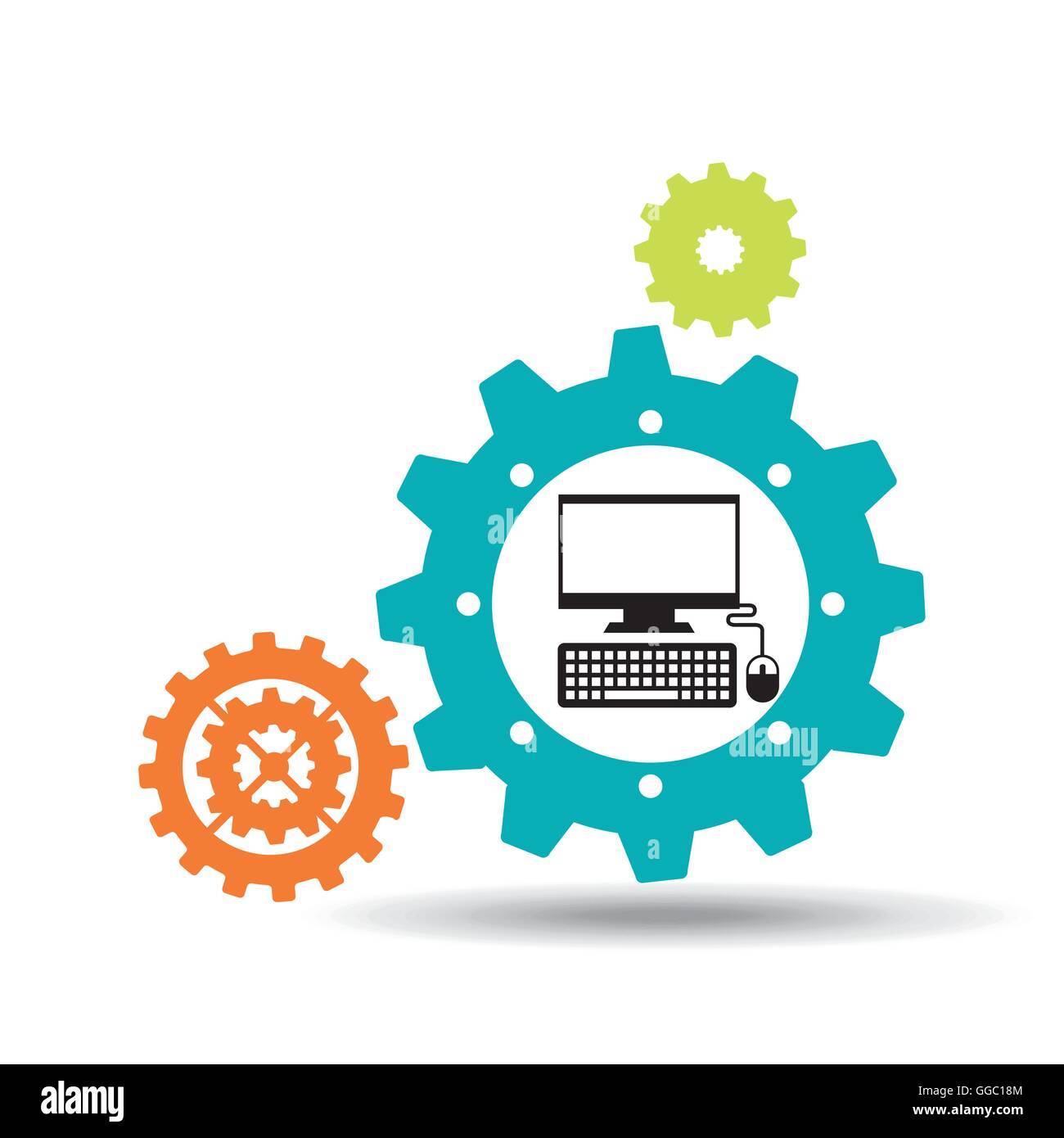 gears and technology icon Stock Vector Image & Art - Alamy