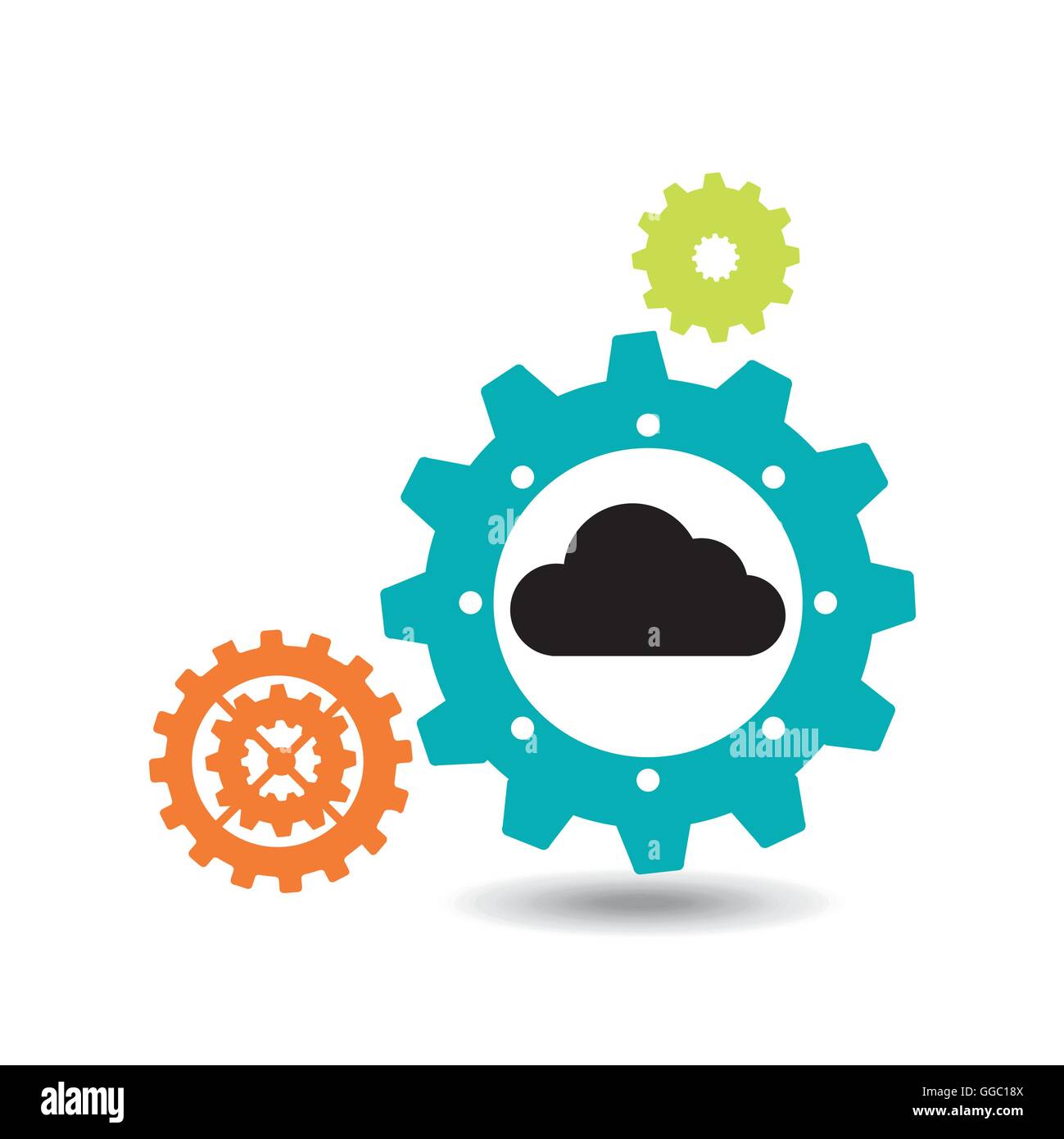 gears and technology icon Stock Vector Image & Art - Alamy