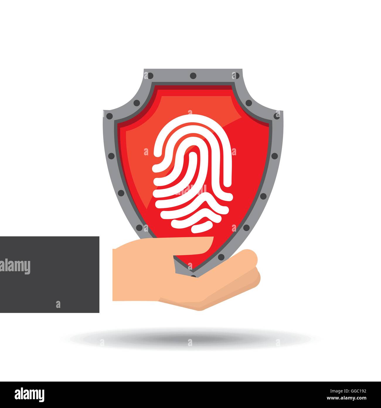 hand holding security icon Stock Vector Image & Art - Alamy