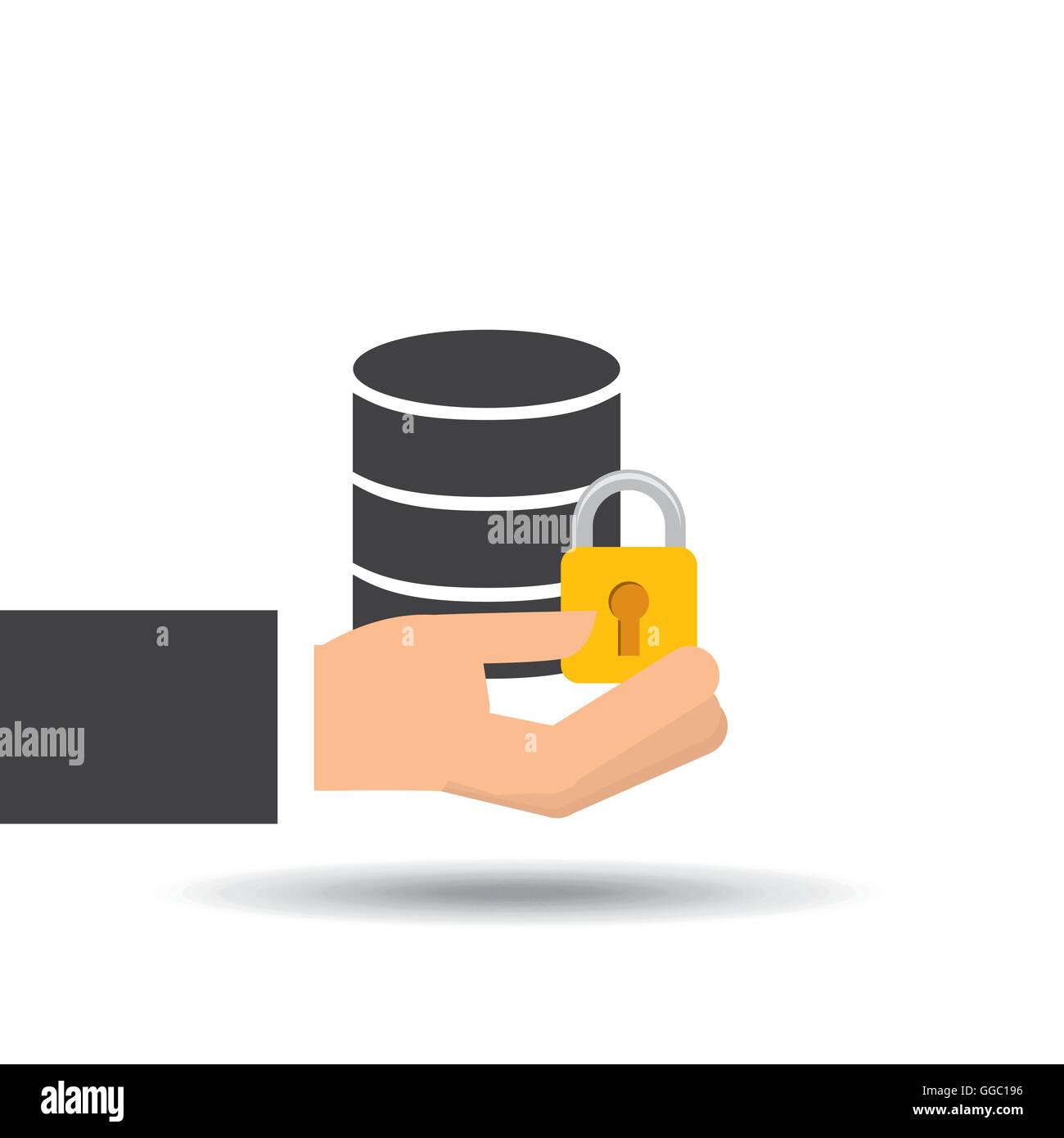 hand holding security icon Stock Vector Image & Art - Alamy