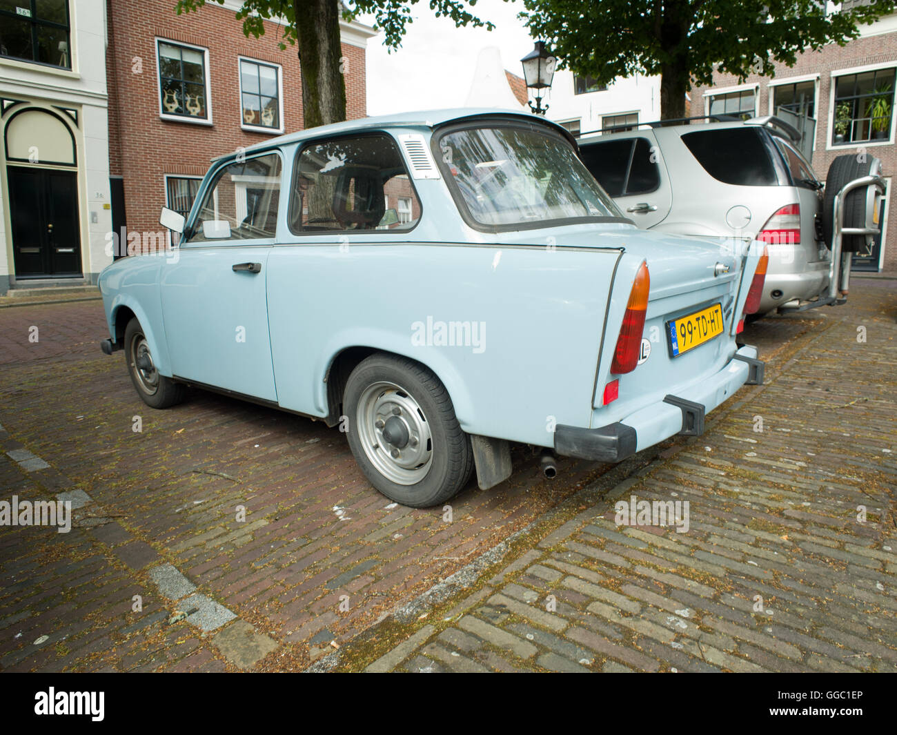 Blue Trabant 601 Car Stock Photo - Alamy