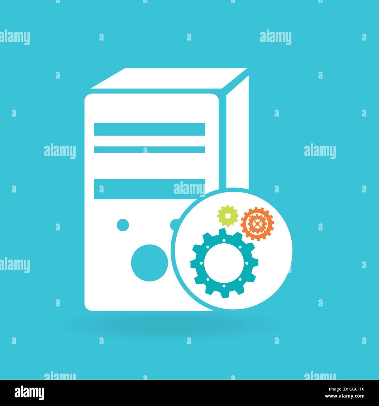 gears and technology icon Stock Vector Image & Art - Alamy