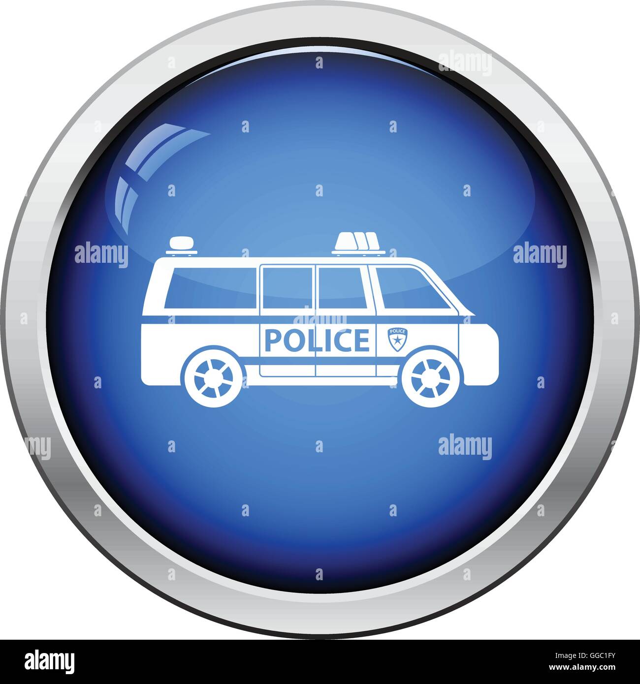Police van icon. Glossy button design. Vector illustration Stock Vector ... Police van icon. Glossy button design. Vector illustration Stock Vector ...