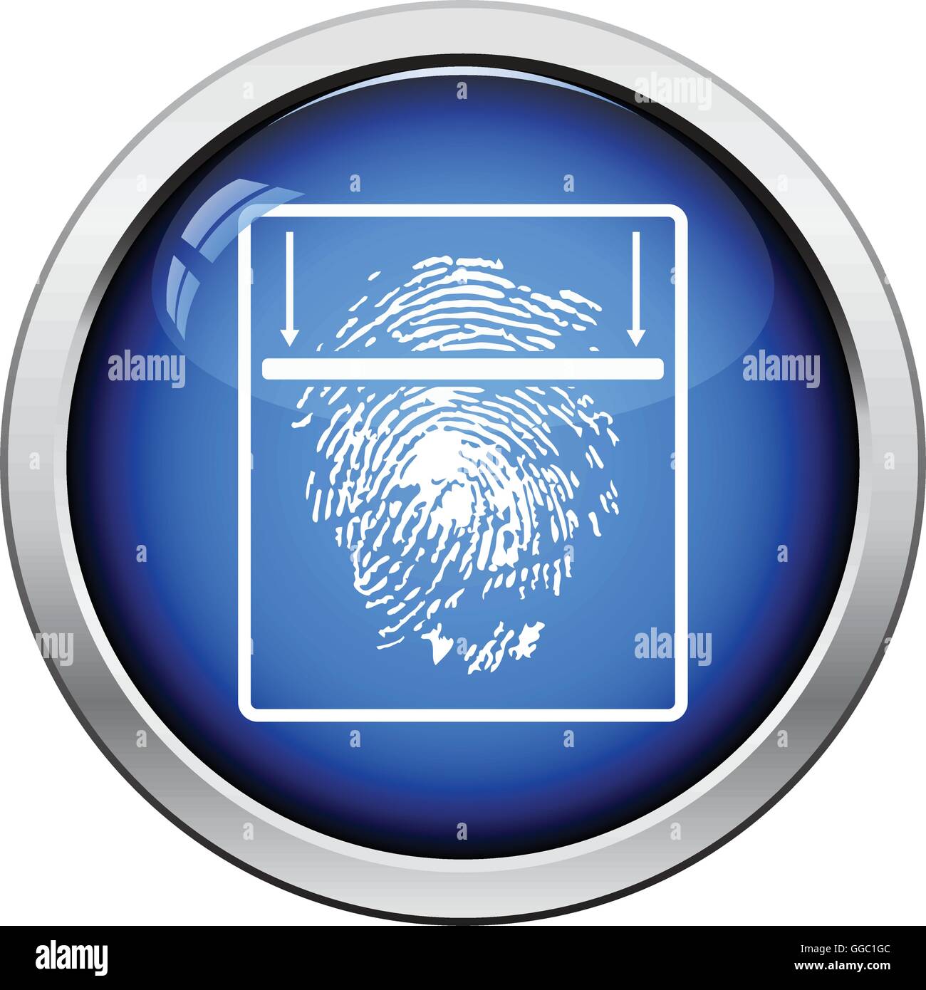Thumb print circle Stock Vector Images - Alamy
