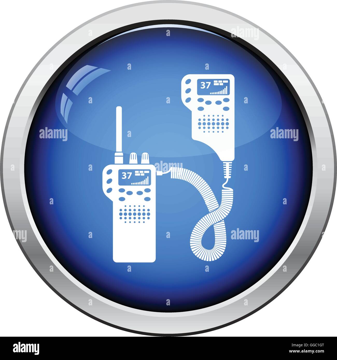 Police radio icon. Glossy button design. Vector illustration Stock ... Police radio icon. Glossy button design. Vector illustration Stock ...
