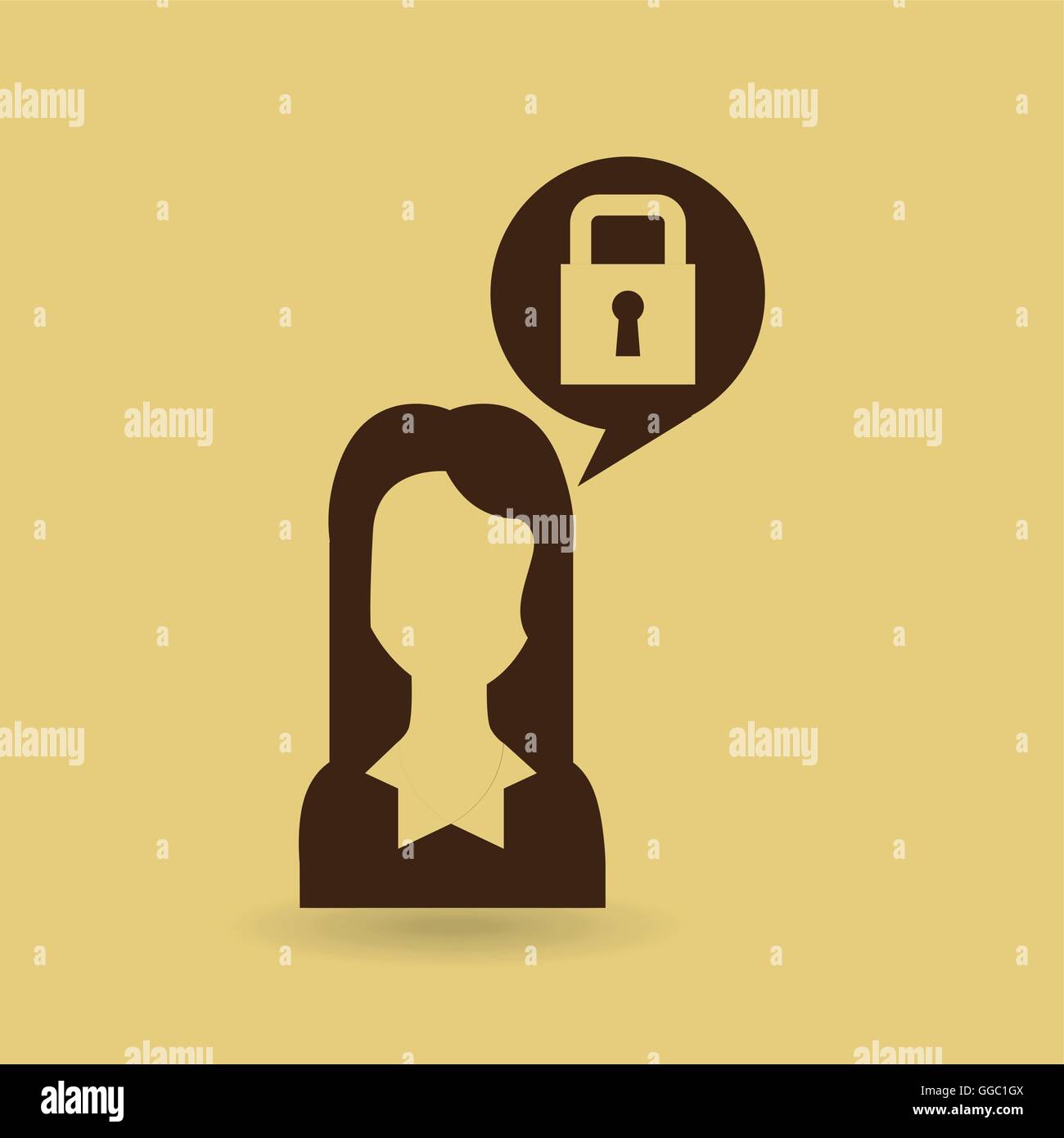 girl with pc icon Stock Vector Image & Art - Alamy