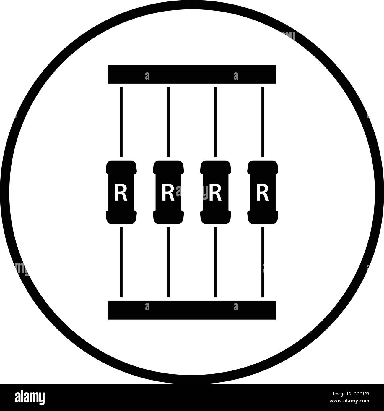 Resistor vector vectors Black and White Stock Photos & Images - Alamy