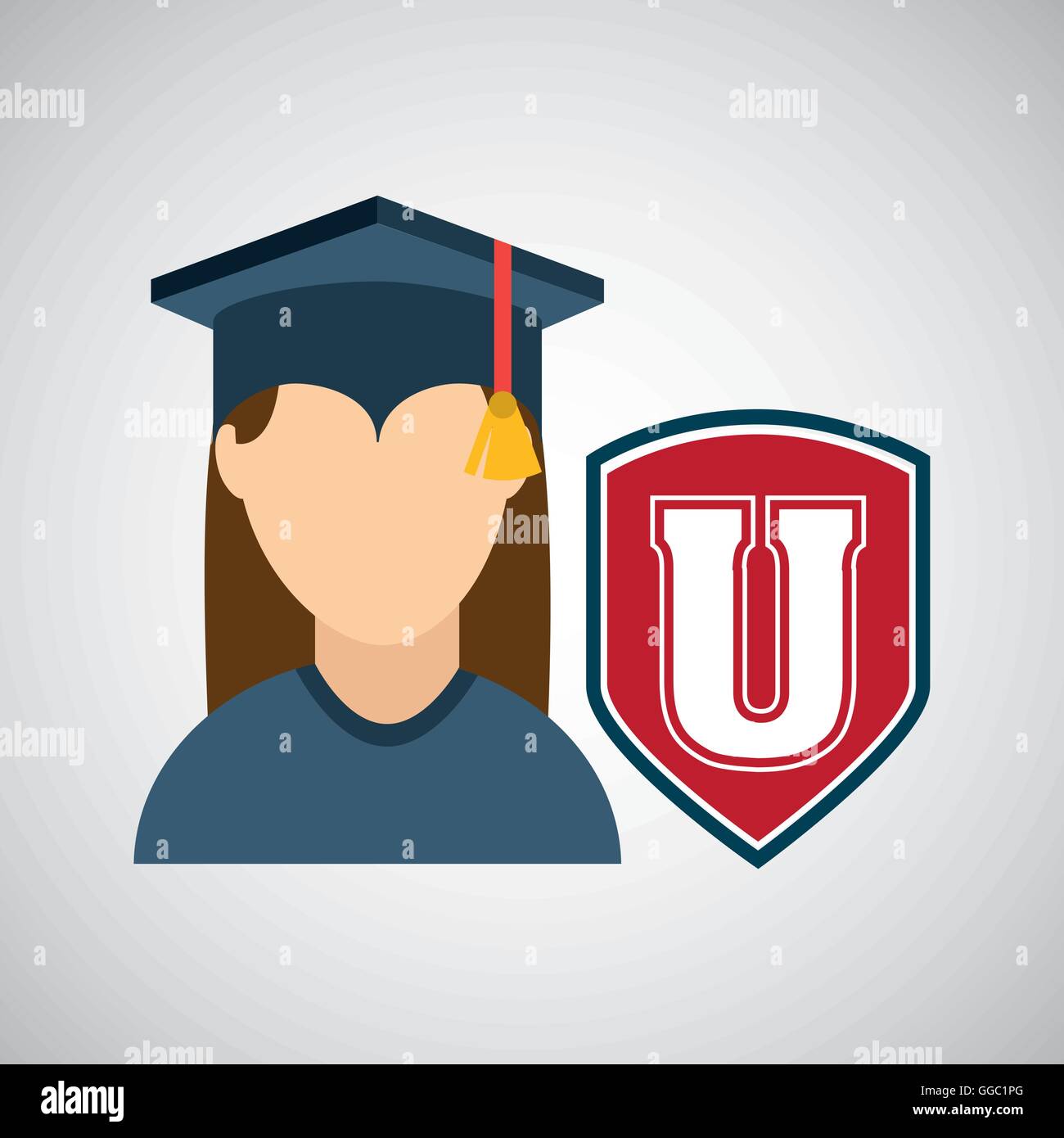 university grad icon Stock Vector Image & Art - Alamy