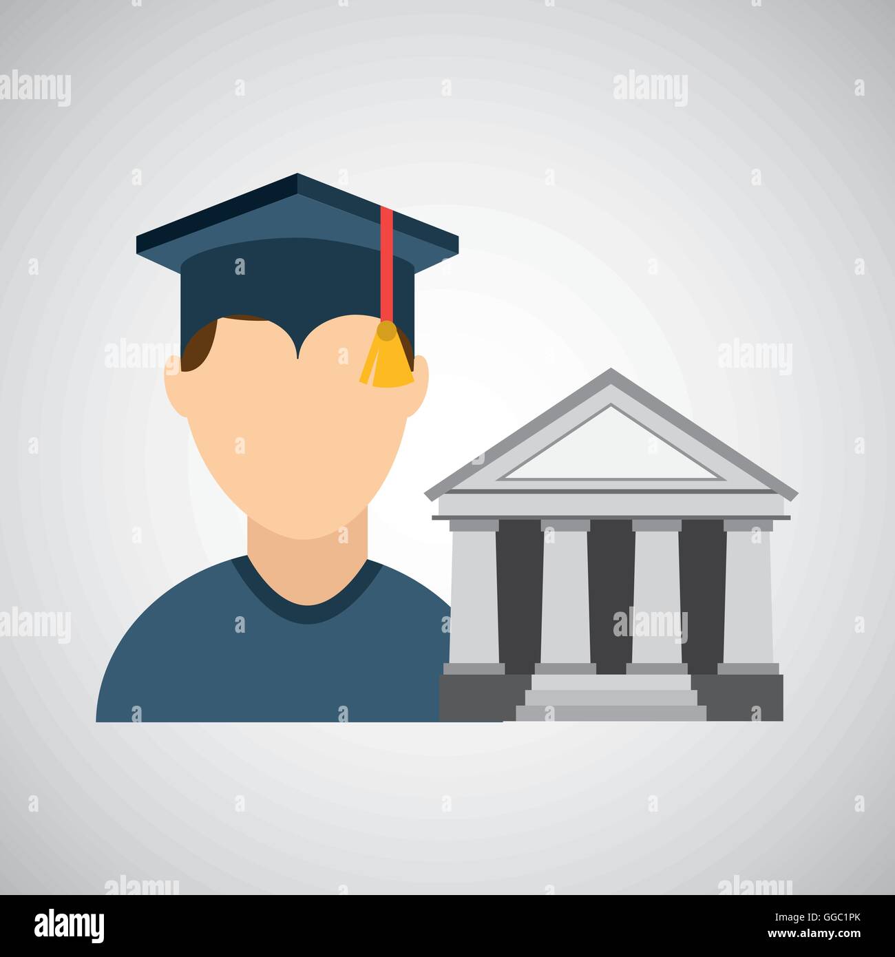 university grad icon Stock Vector Image & Art - Alamy
