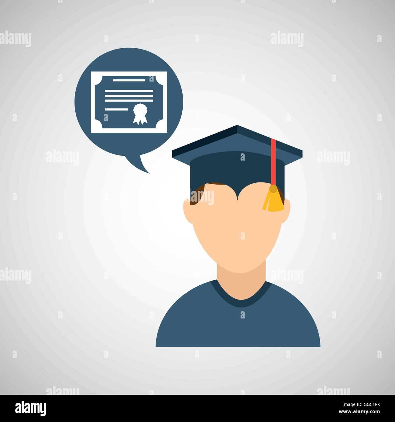 university grad icon Stock Vector Image & Art - Alamy