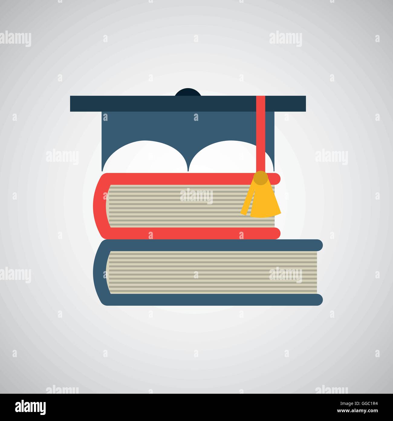 graduation cap and book icon Stock Vector Image & Art - Alamy