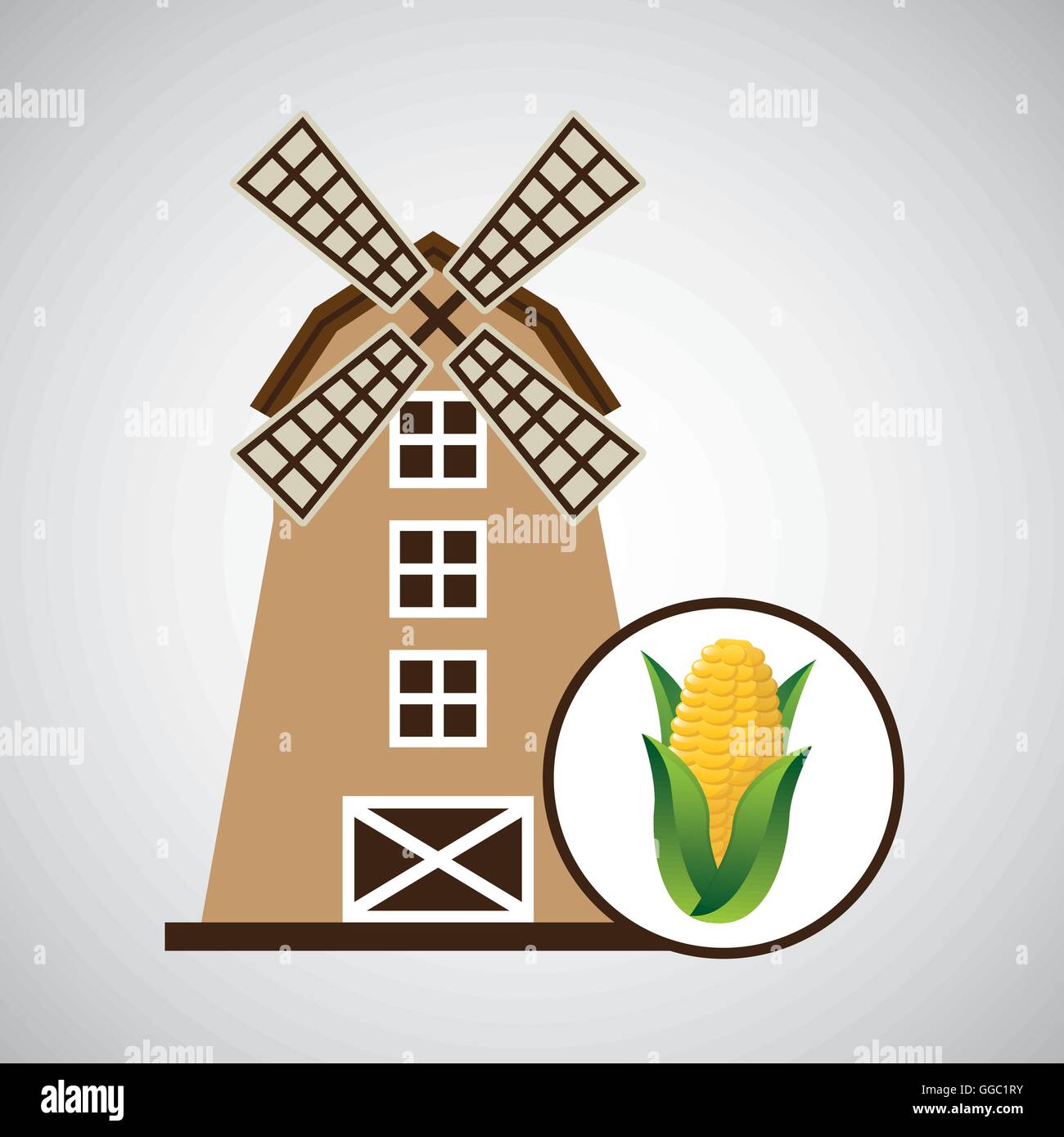 windmill and corn icon Stock Vector Image & Art - Alamy