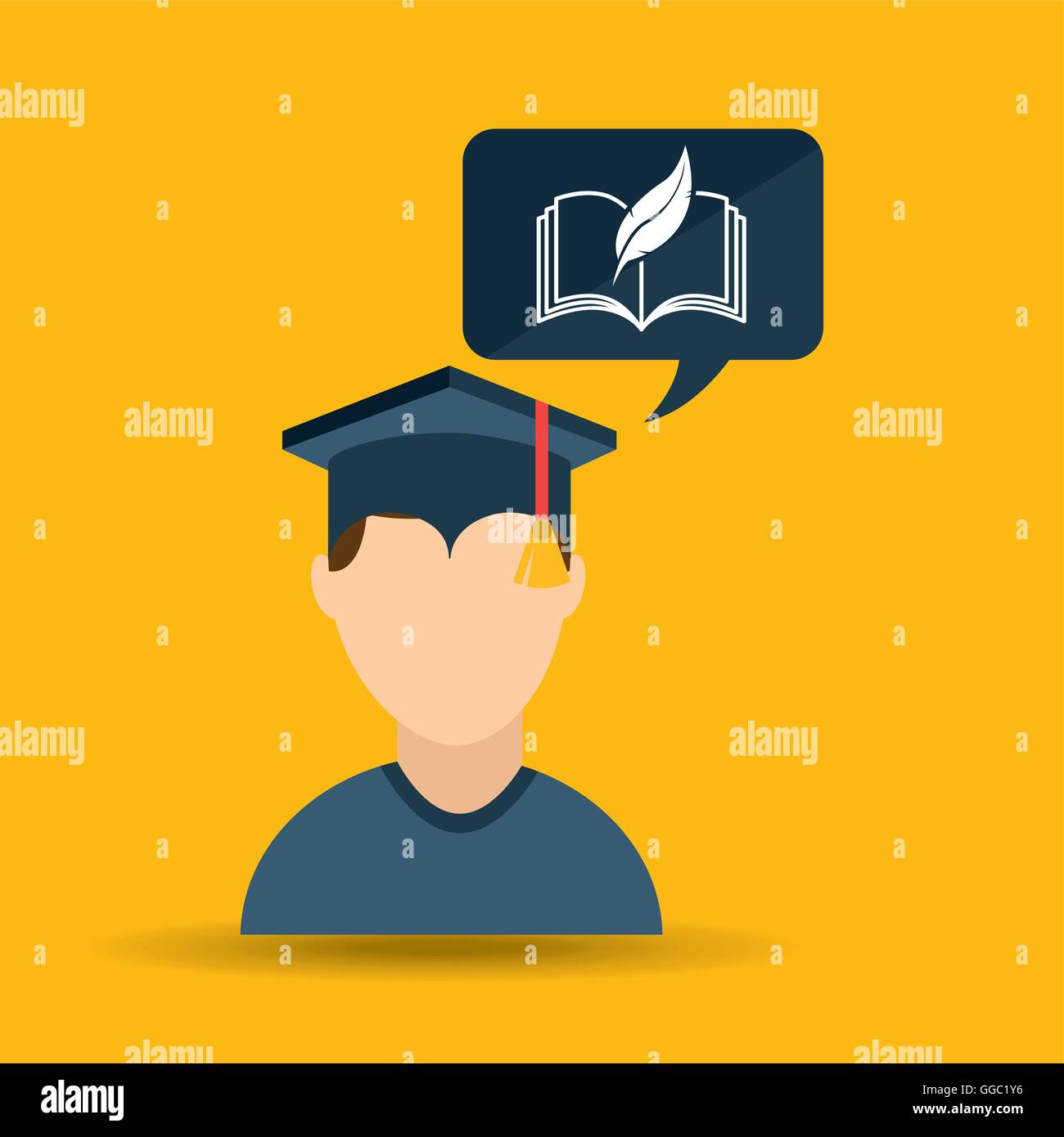 university grad icon Stock Vector Image & Art - Alamy