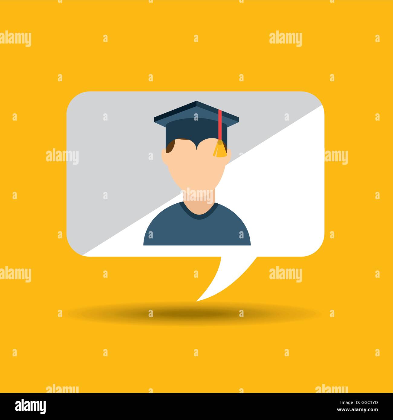 university grad icon Stock Vector Image & Art - Alamy