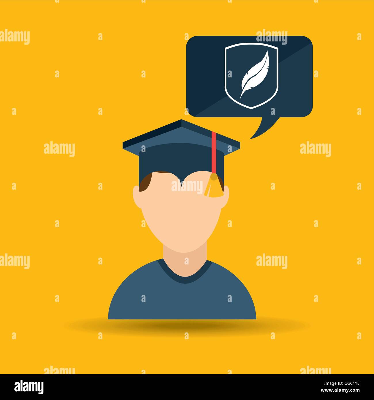 university grad icon Stock Vector Image & Art - Alamy