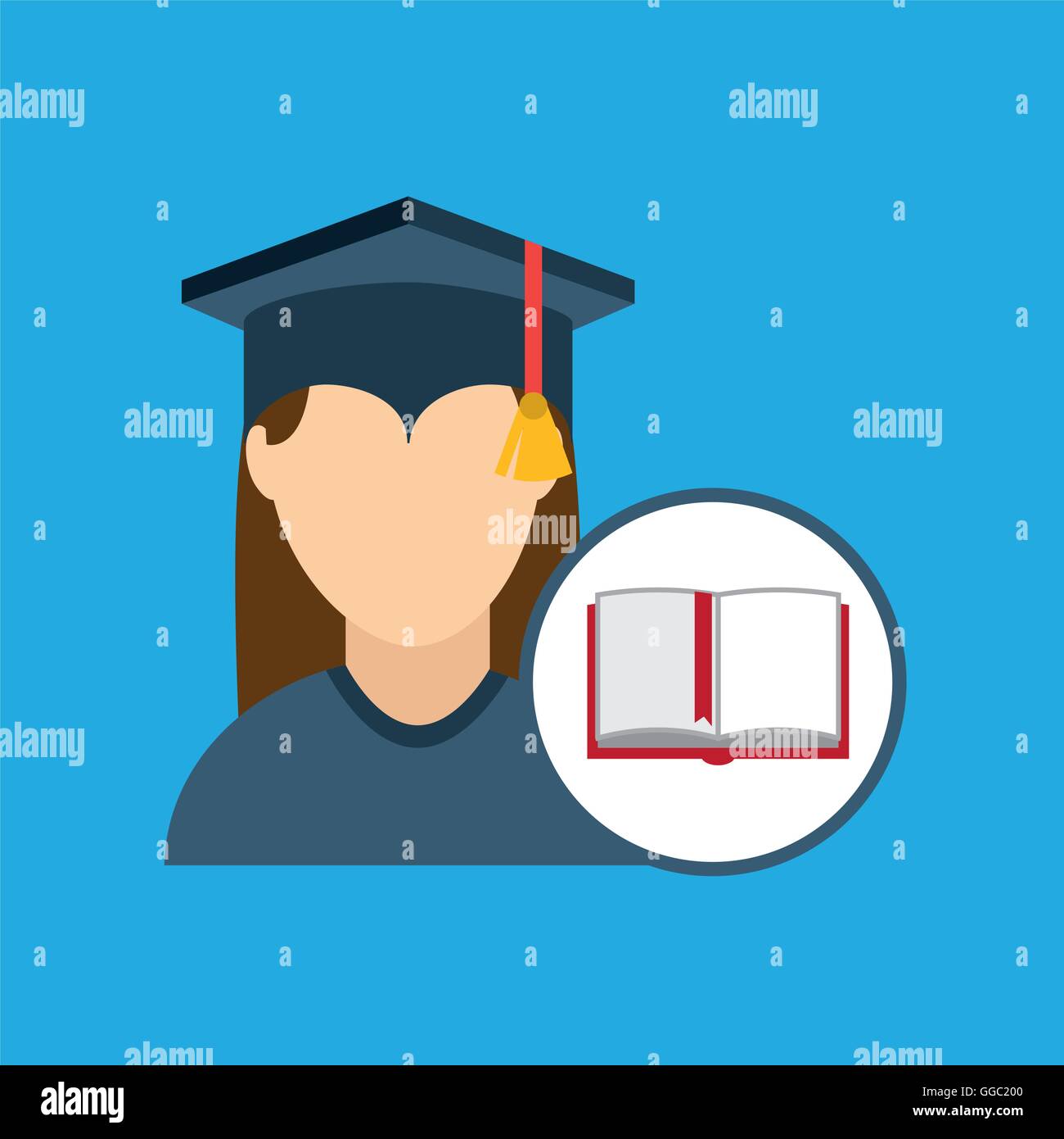 university grad icon Stock Vector Image & Art - Alamy