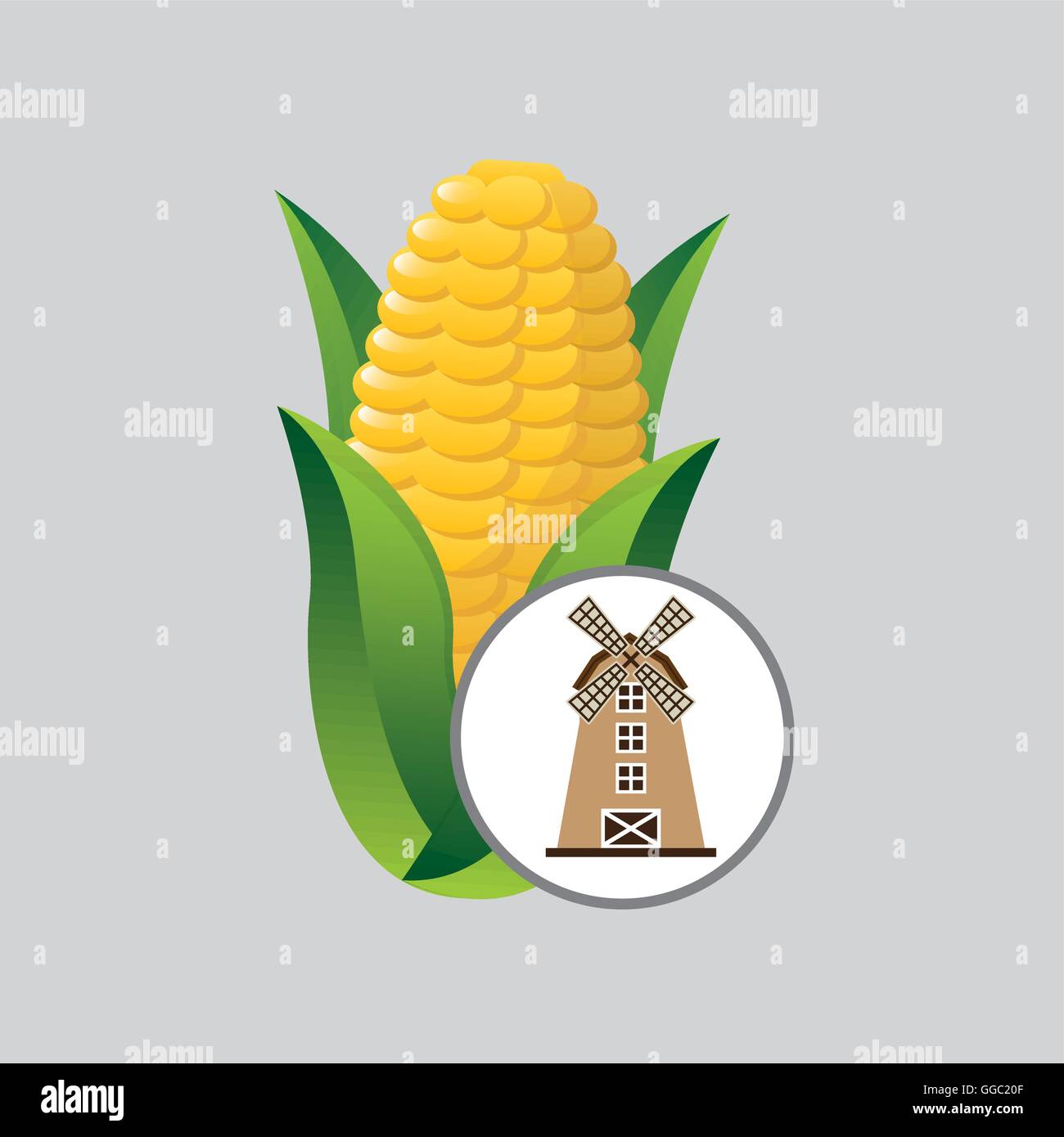 windmill and corn icon Stock Vector Image & Art - Alamy