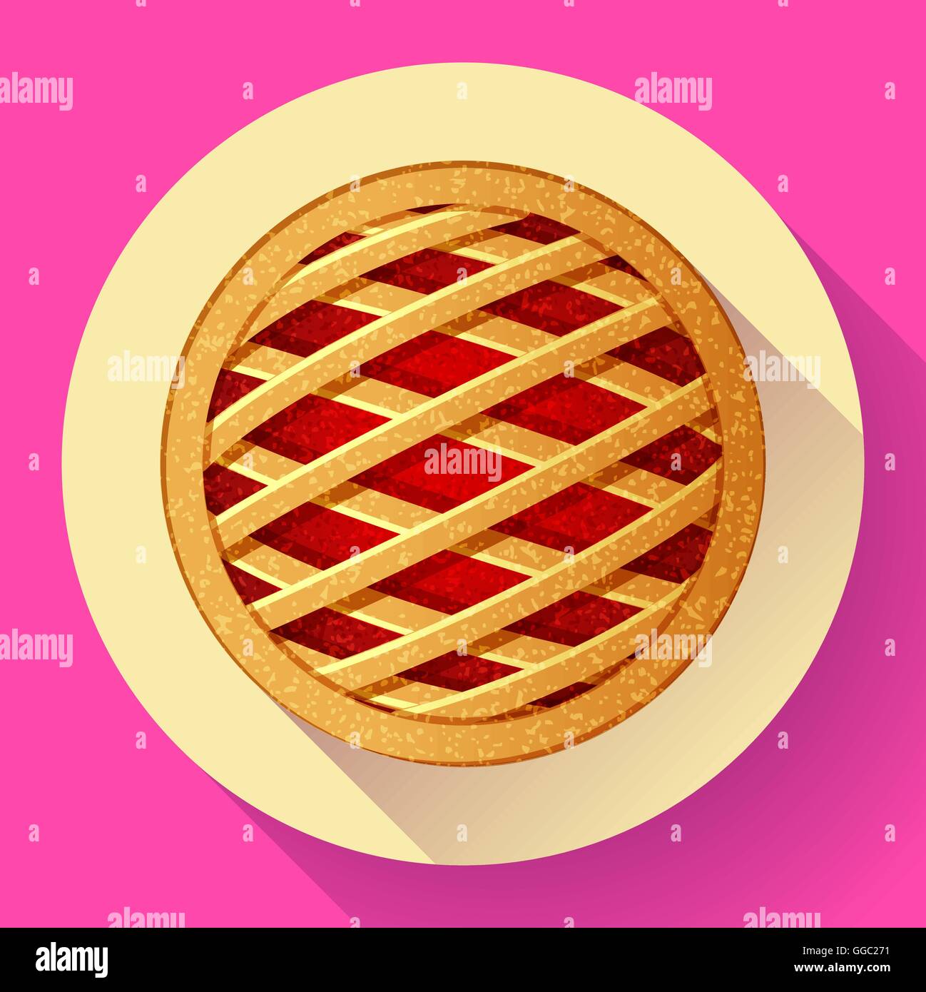Apple Pie vector icon Flat designed style Stock Vector Image & Art - Alamy