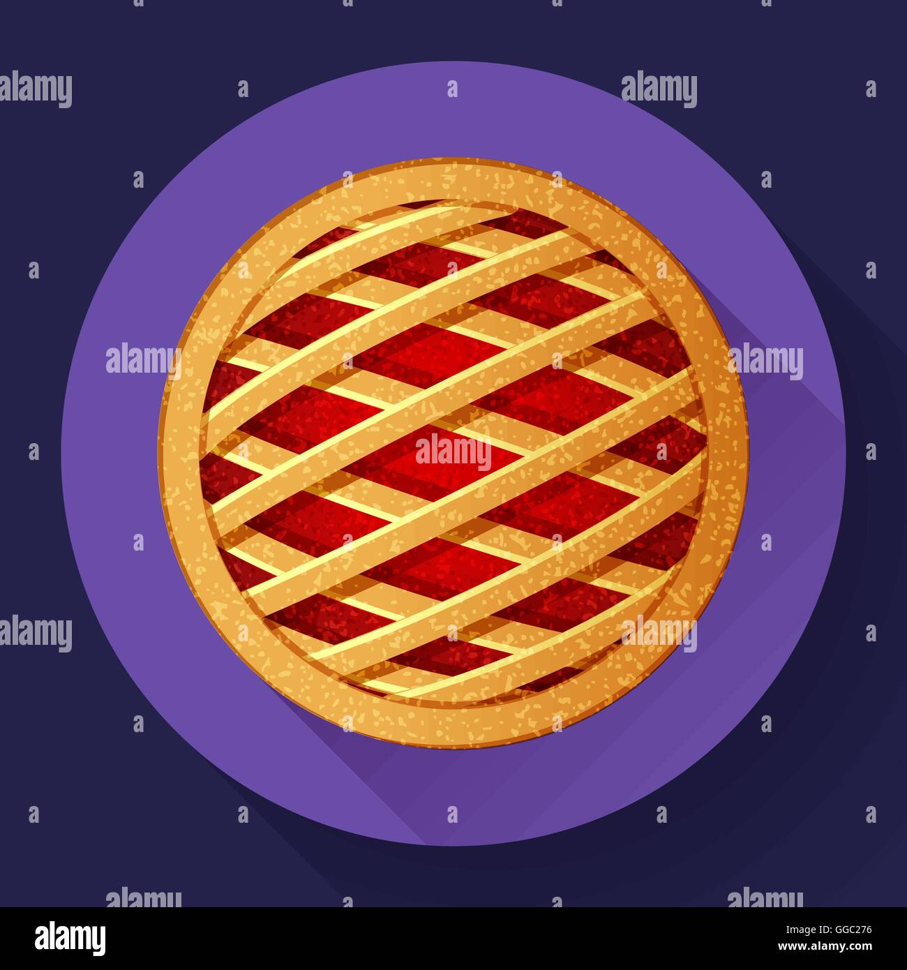 Italian tart Stock Vector Images - Alamy