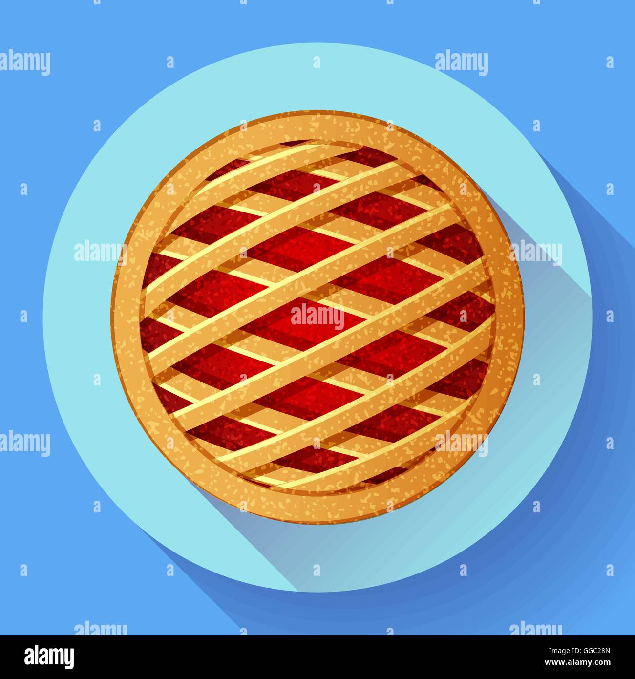 Apple blueberry cake on Stock Vector Images - Alamy
