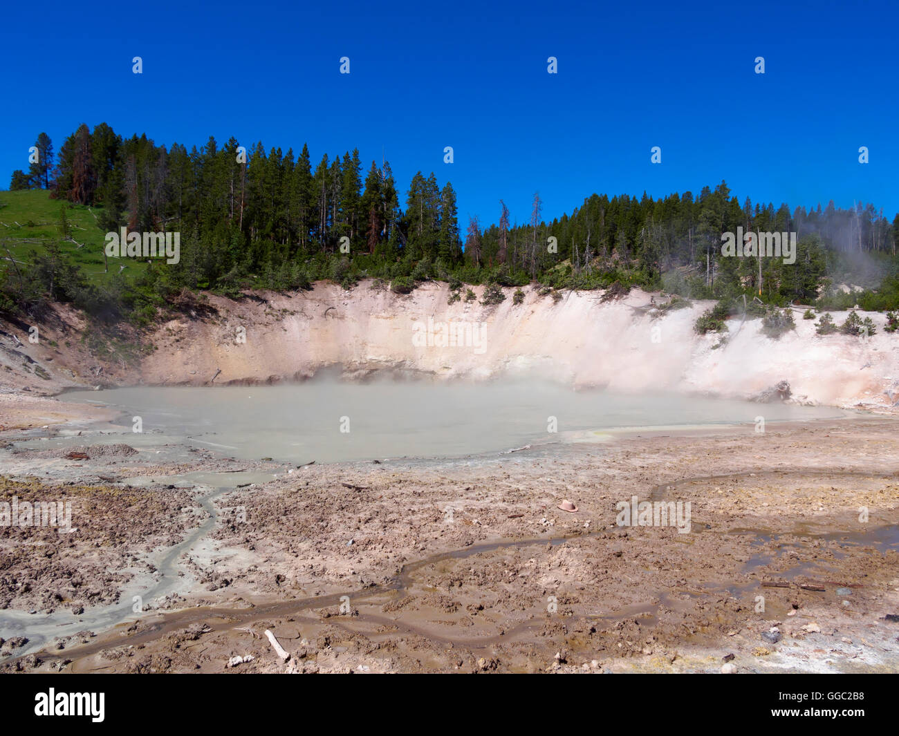 Mud Volcano Area, Yellowstone National Park Stock Photo - Alamy Mud Volcano Area, Yellowstone National Park Stock Photo - Alamy