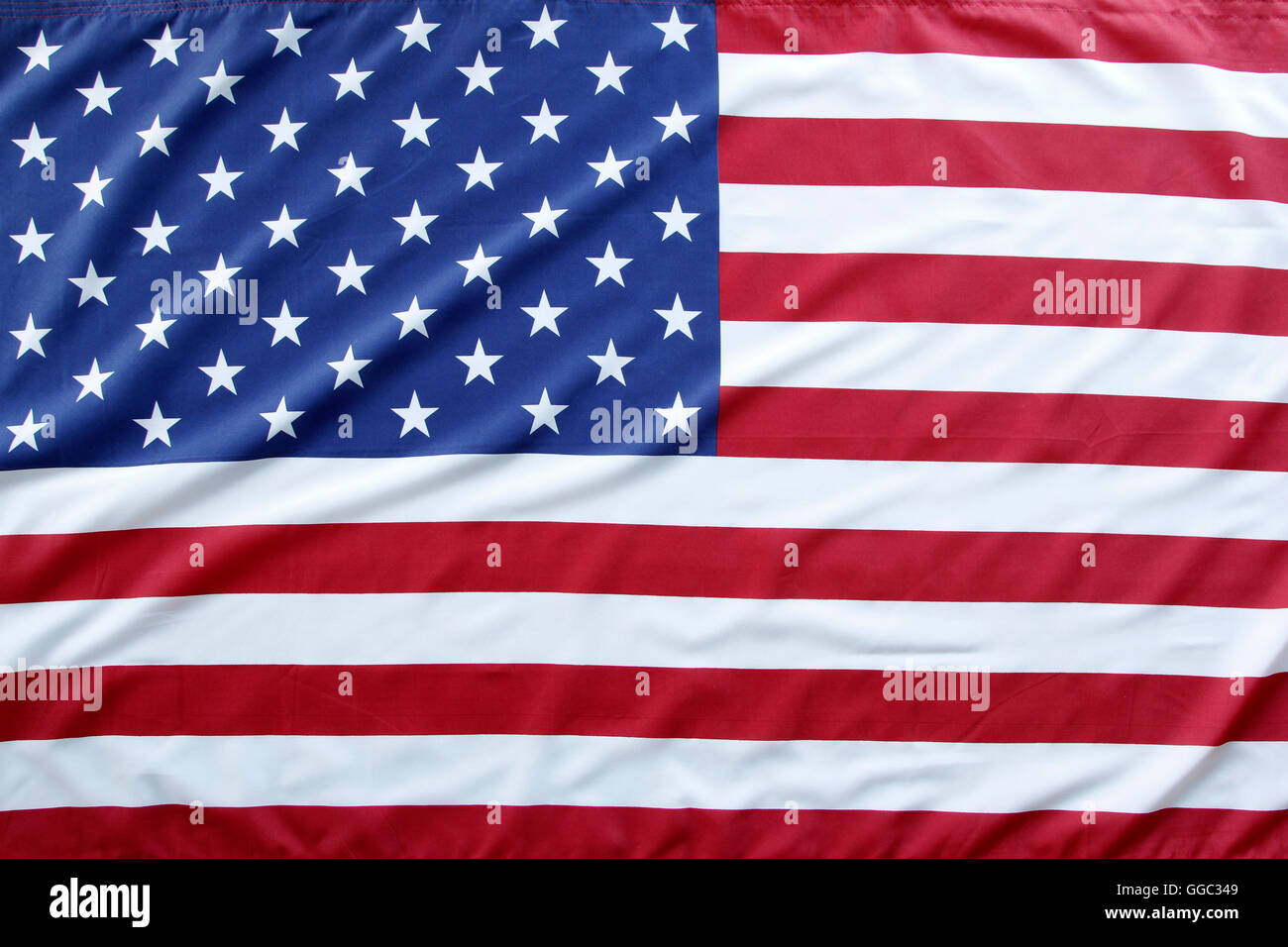 Closeup of ruffled American flag Stock Photo - Alamy