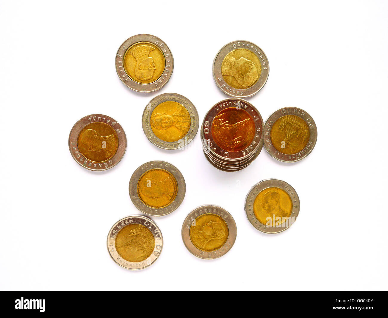 10 baht coin thailand hi-res stock photography and images - Alamy