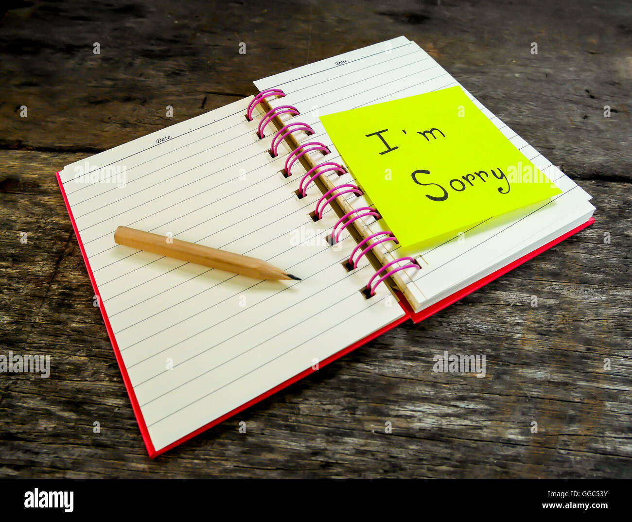 I'm sorry post it note hi-res stock photography and images - Alamy