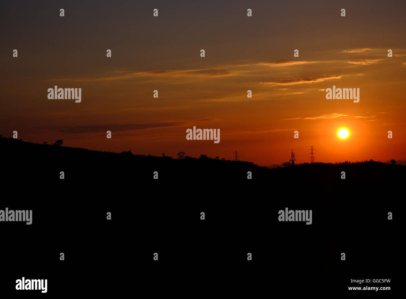 Beautiful rose sunset Stock Photo - Alamy