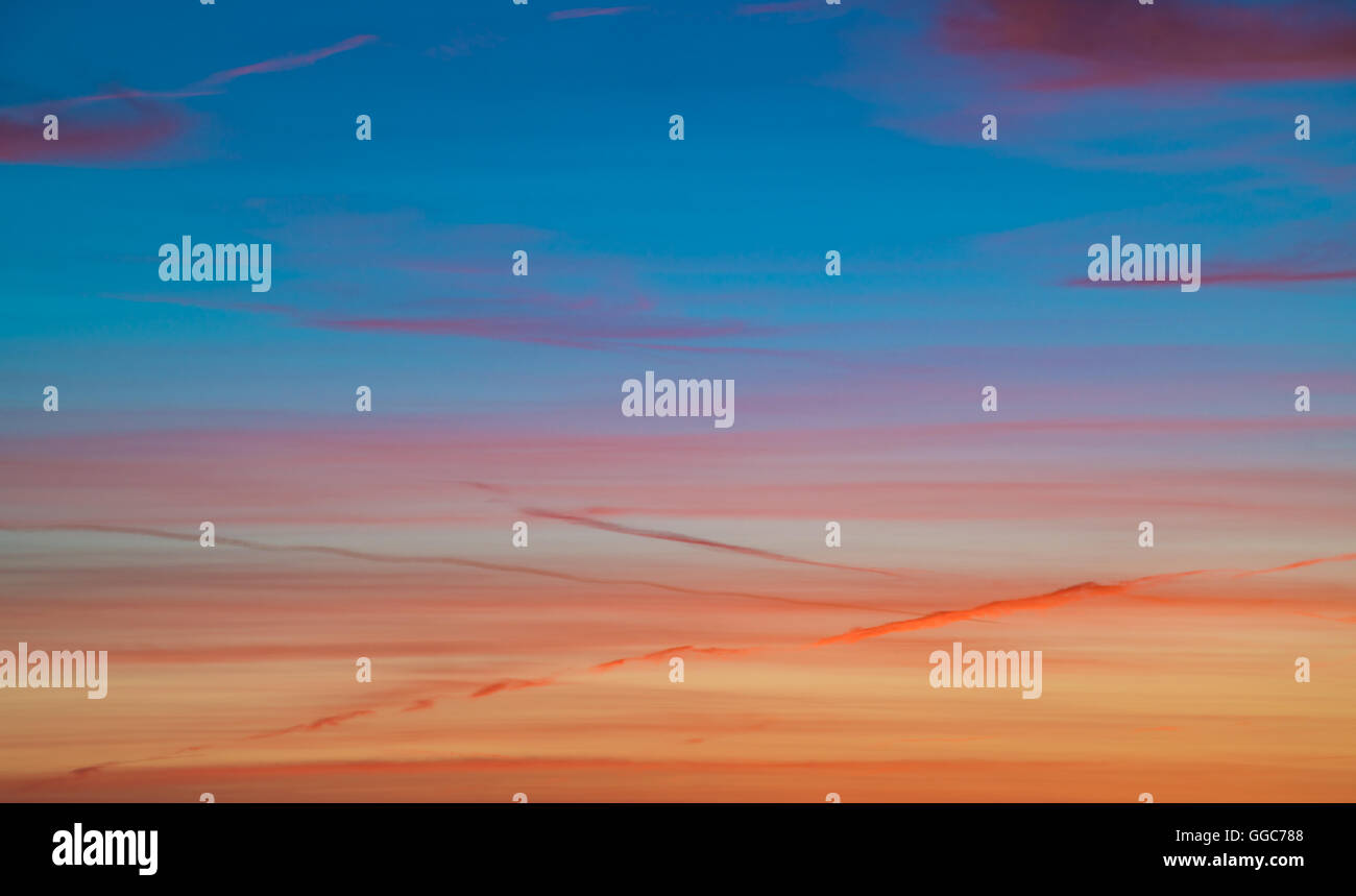 sunset sky panorama Stock Photo - Alamy