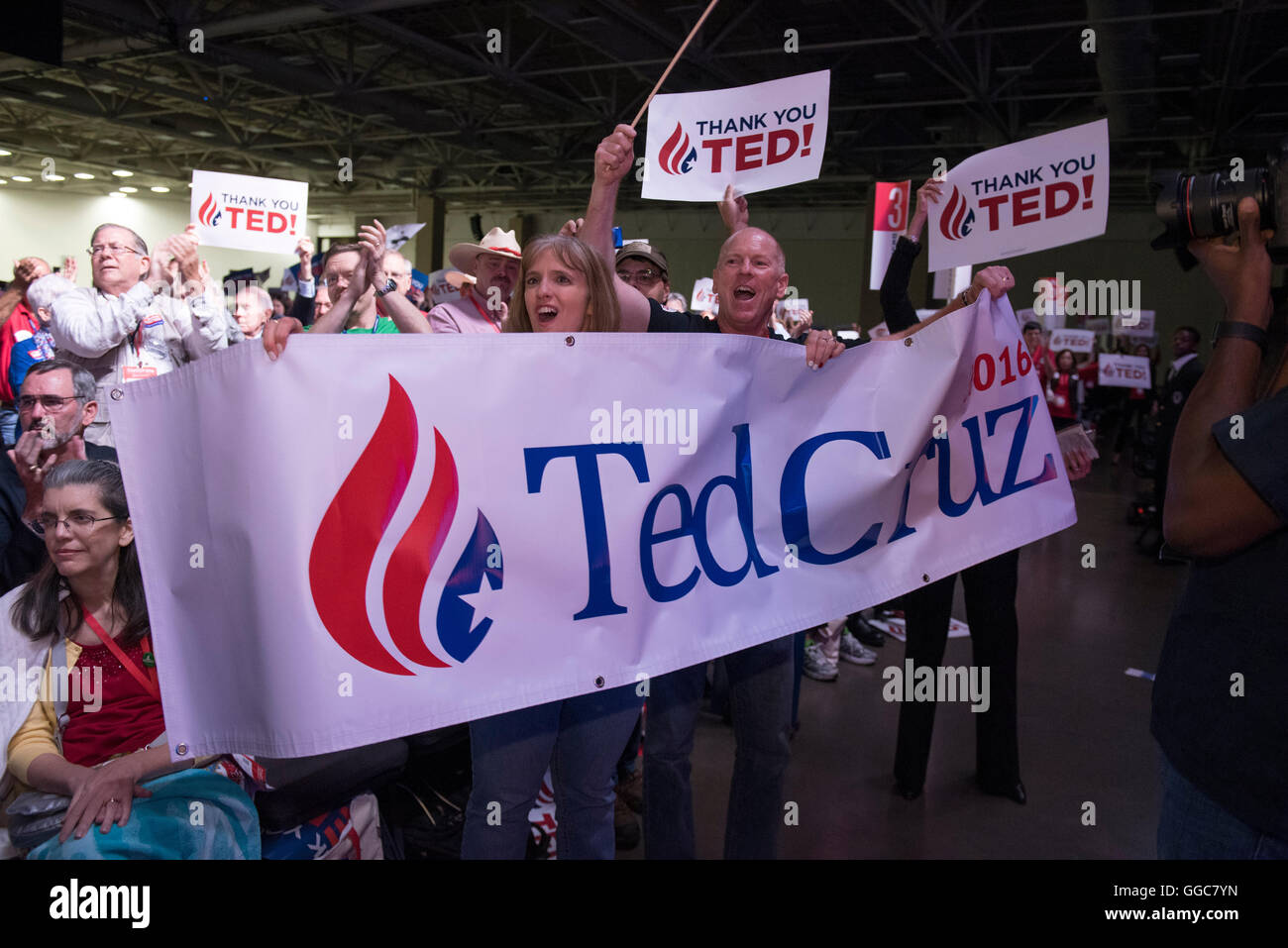 U.S. Senator Ted Cruz of Texas gets applause from the adoring crowd ...