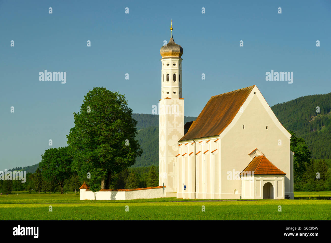 geography / travel, Germany, Bavaria, baroque church St. Coloman ...