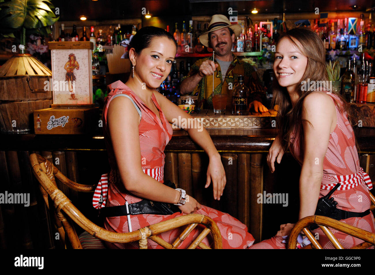 Mahiki bar , 1 Dover St London W1, home to tropical cocktails, bikini ...