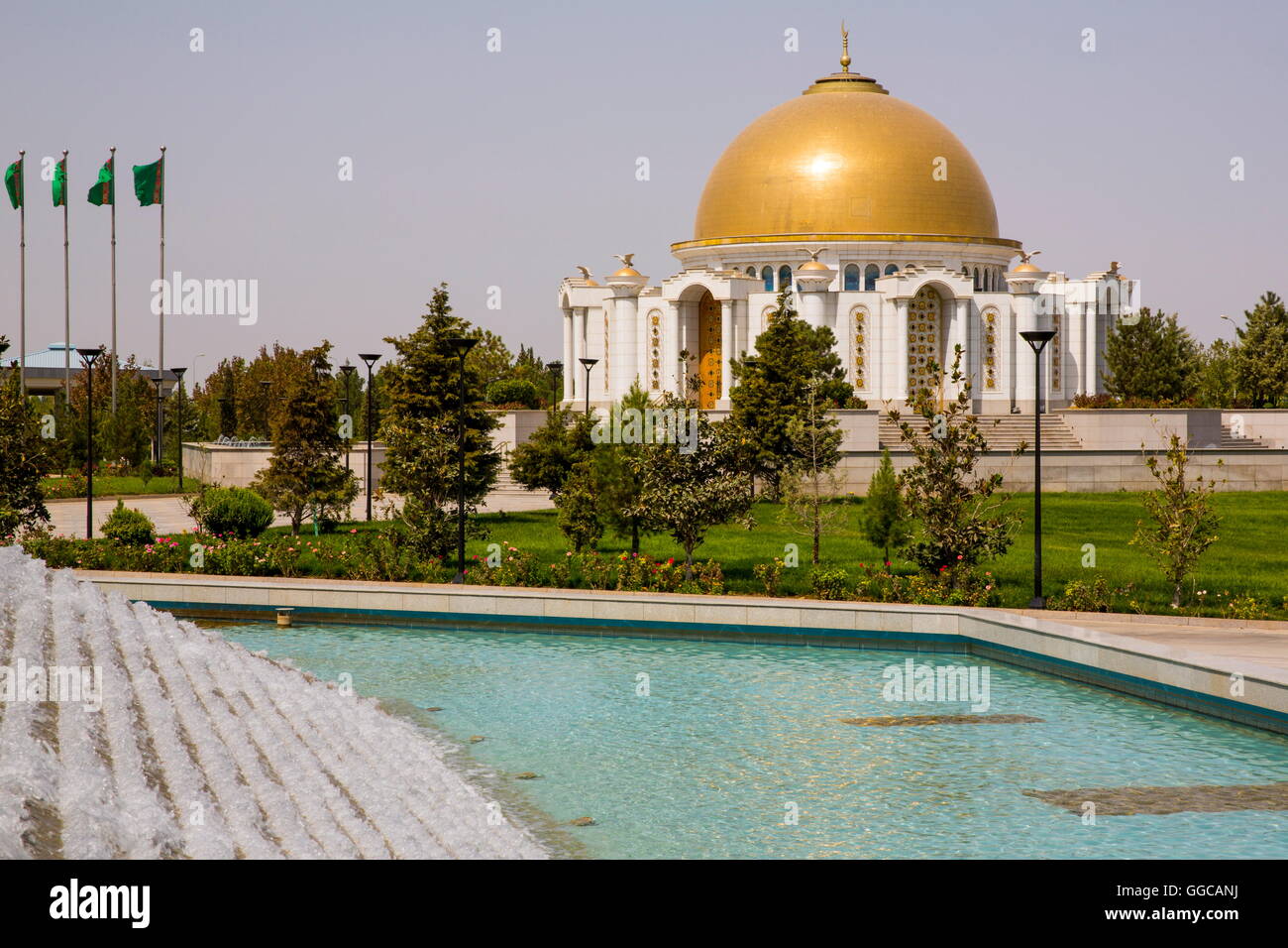 geography / travel, Turkmenistan, Ashgabat, Türkmenbasy Ruhy mosque ...