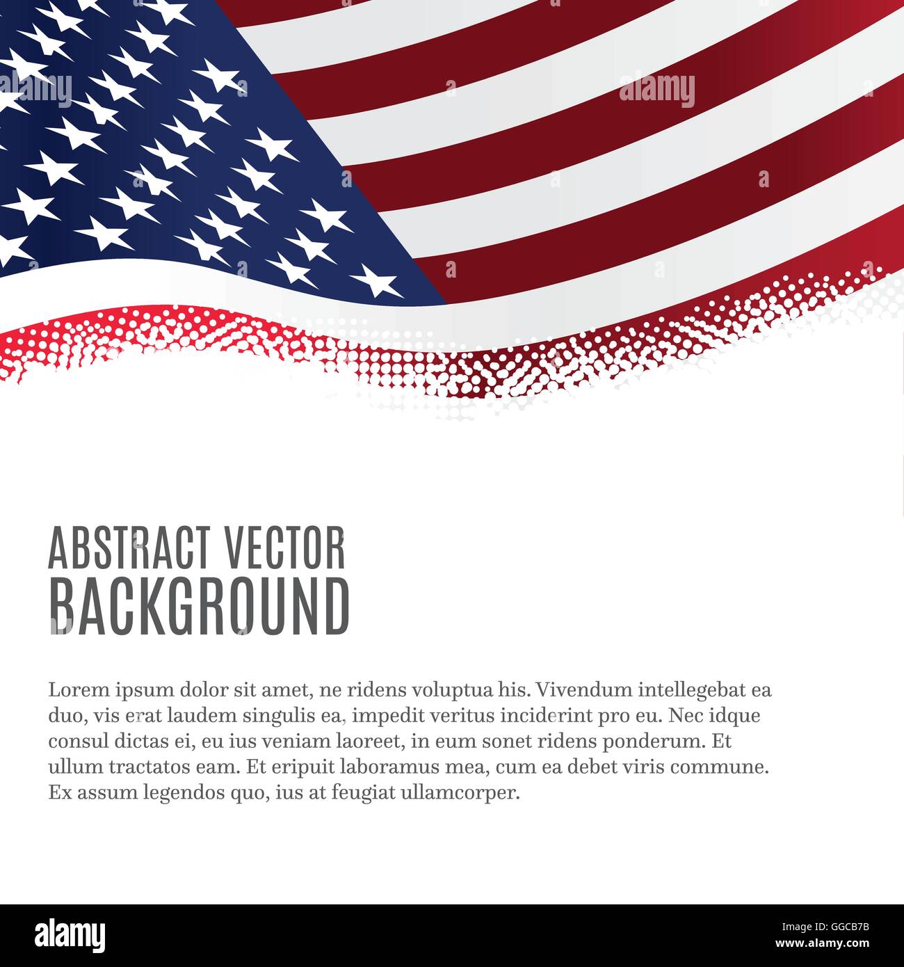 Vector background with American flag Stock Vector Image & Art - Alamy
